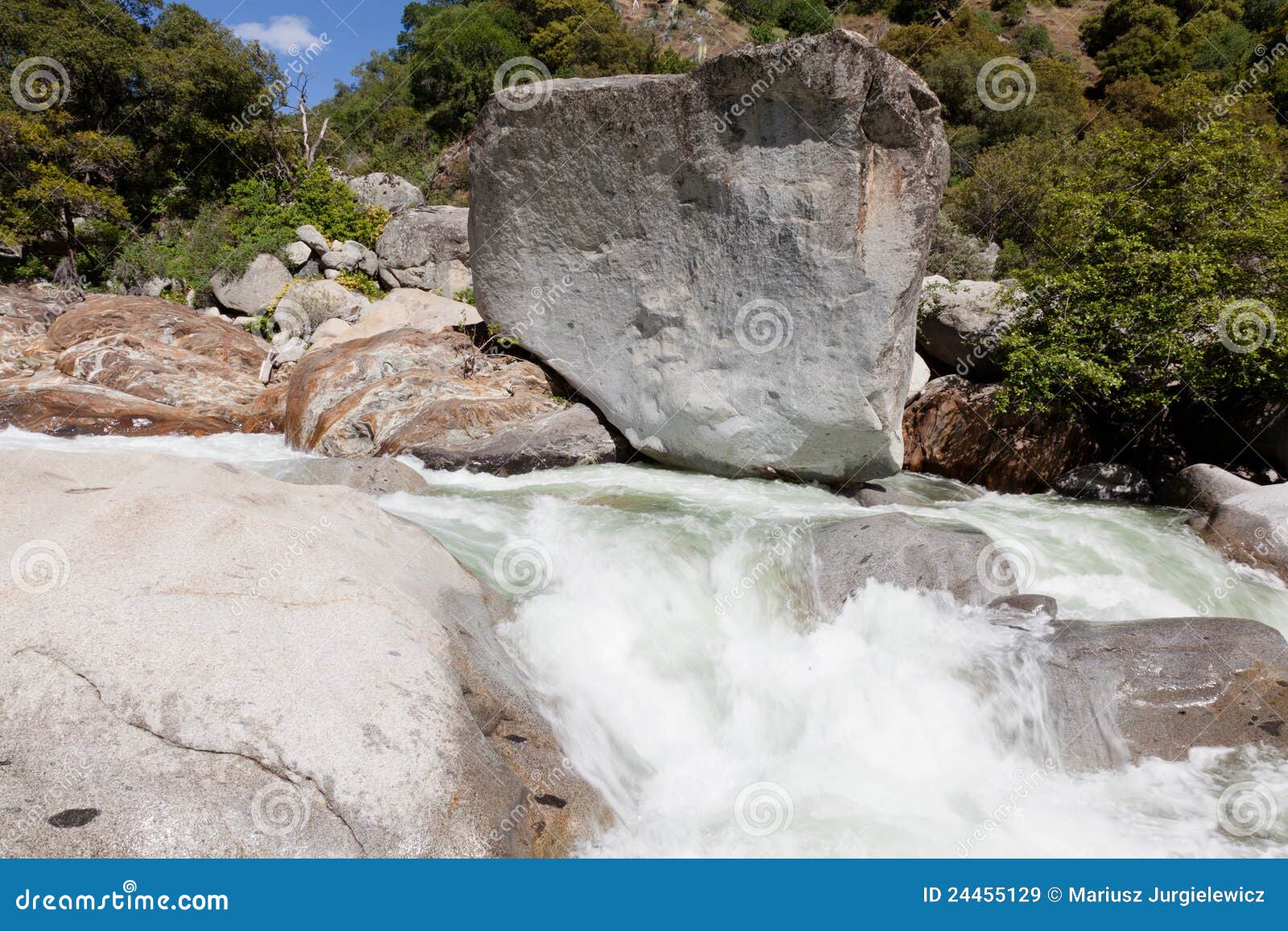 Kaweah River stock image. Image of stone, scenery, natural - 24455129