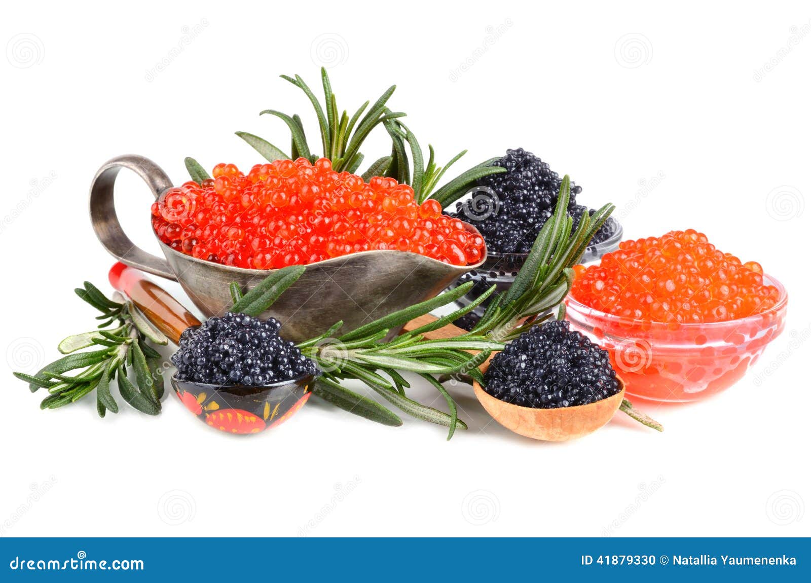 Kawior w pucharach zdjęcie stock. Obraz złożonej z łosoś - 41879330