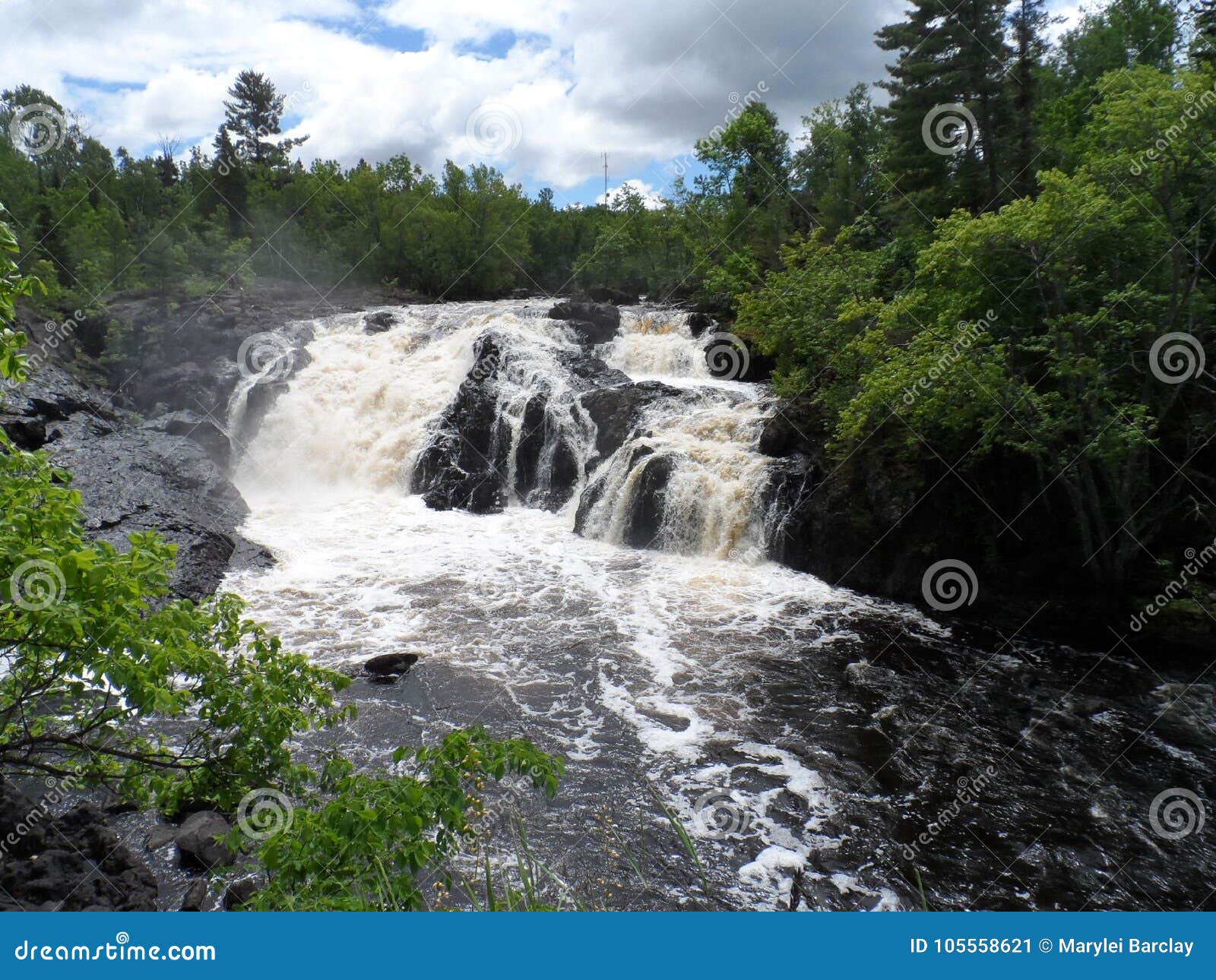 Kawishiwi Falls Ely Minnesota Stock Image - Image of forest, falls ...