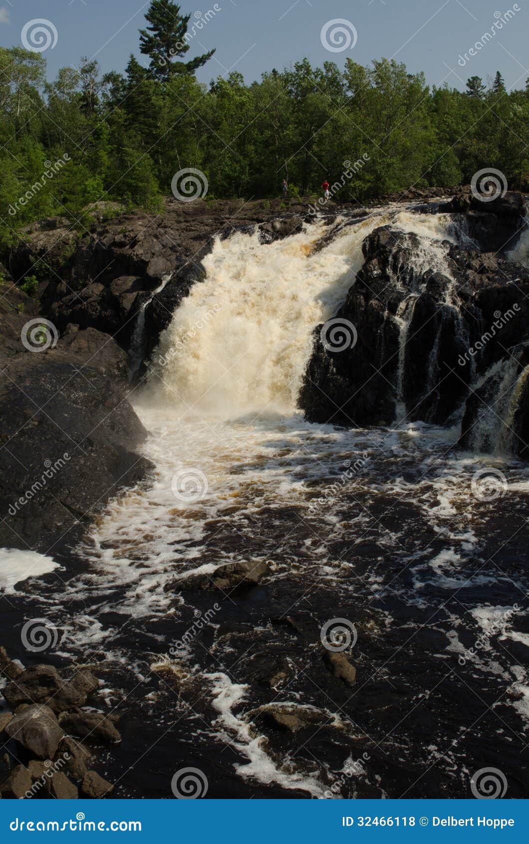Kawishiwi falls- vertical stock photo. Image of waters - 32466118