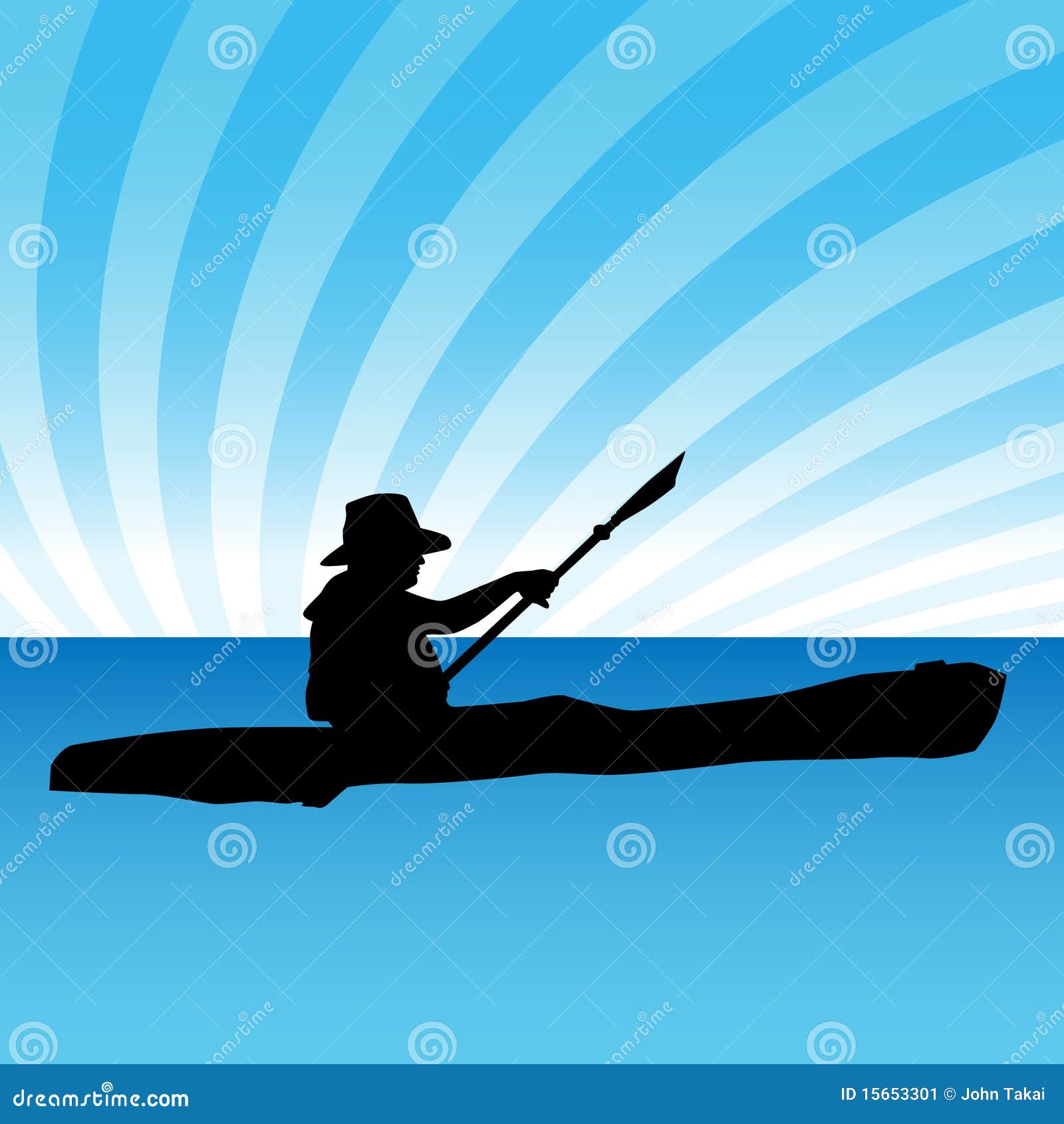 Kayak stock vector. Illustration of extreme, energy, sport - 15653301