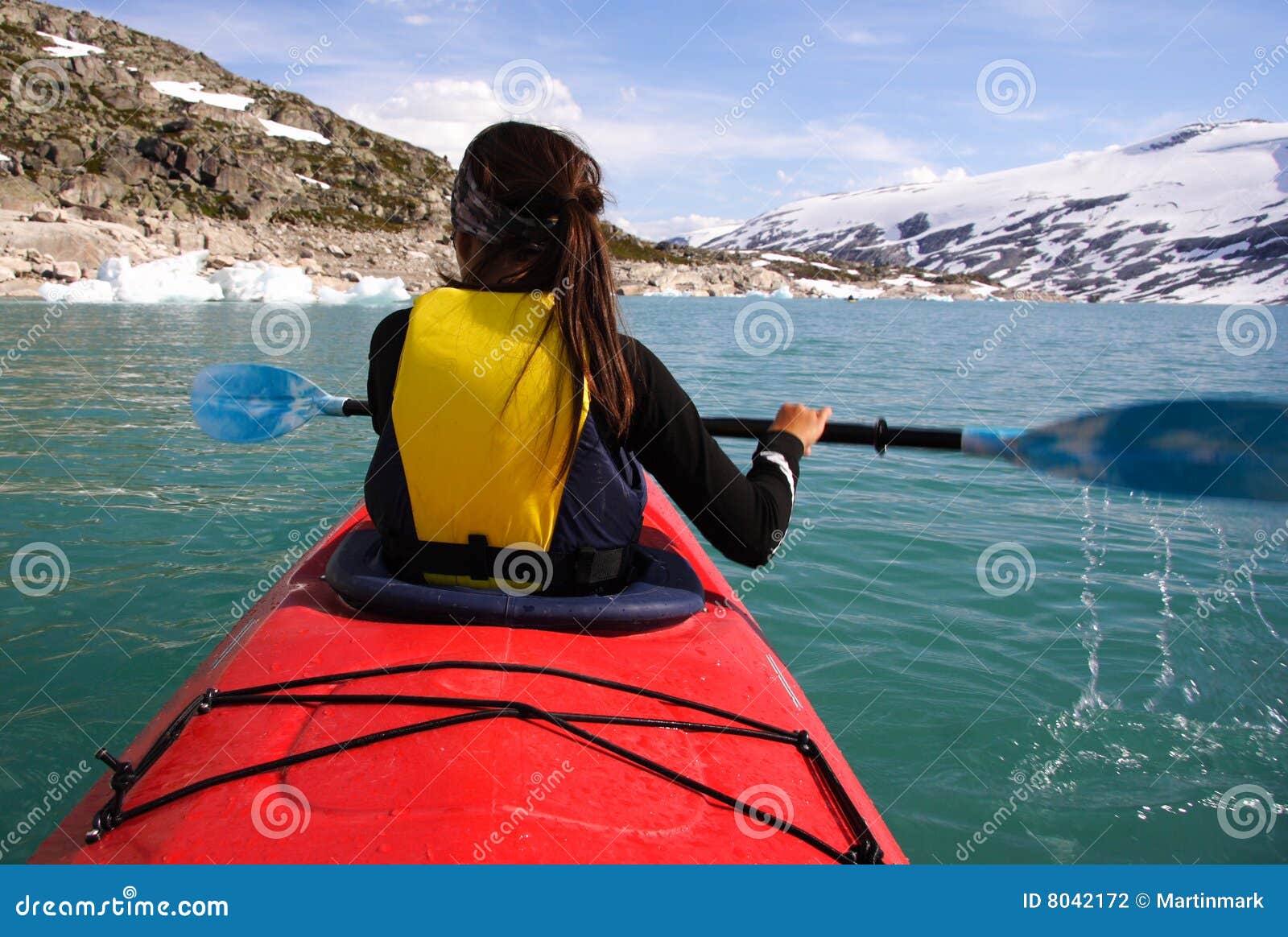 Kayak stock photo. Image of kayak, exploration, jostedalsbreen - 8042172
