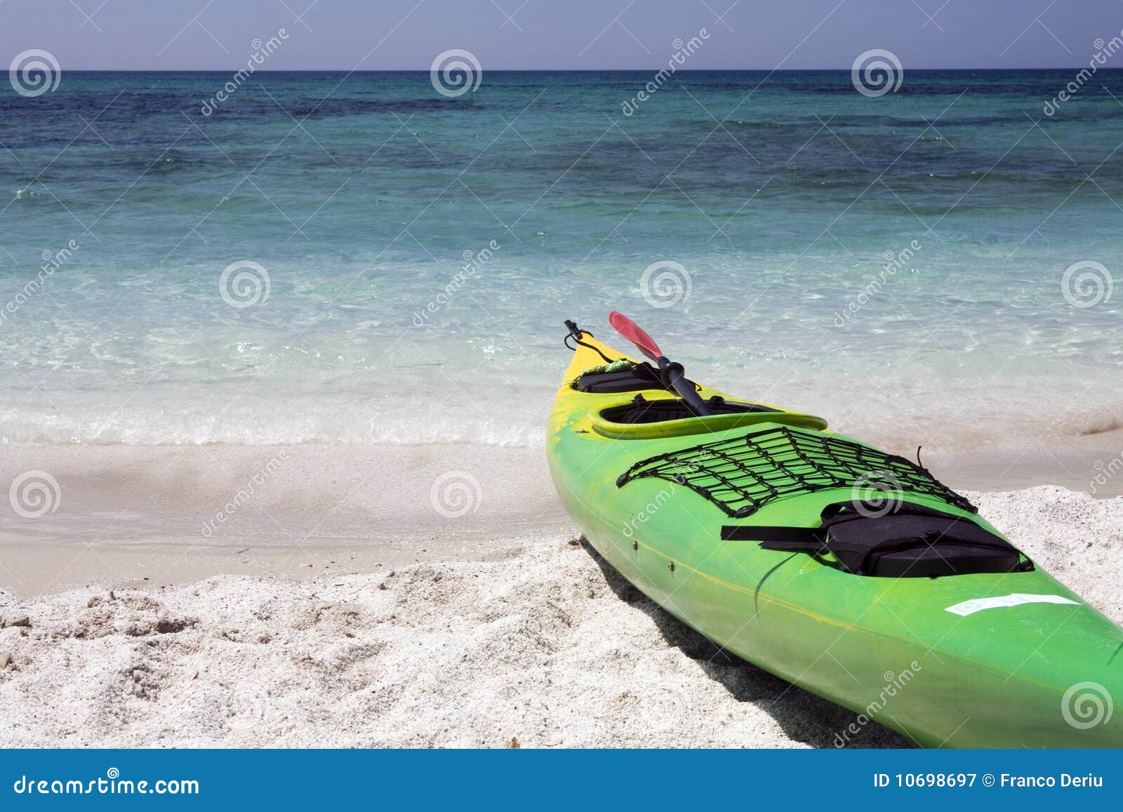 Kayak on the beach stock image. Image of calm, summer - 10698697
