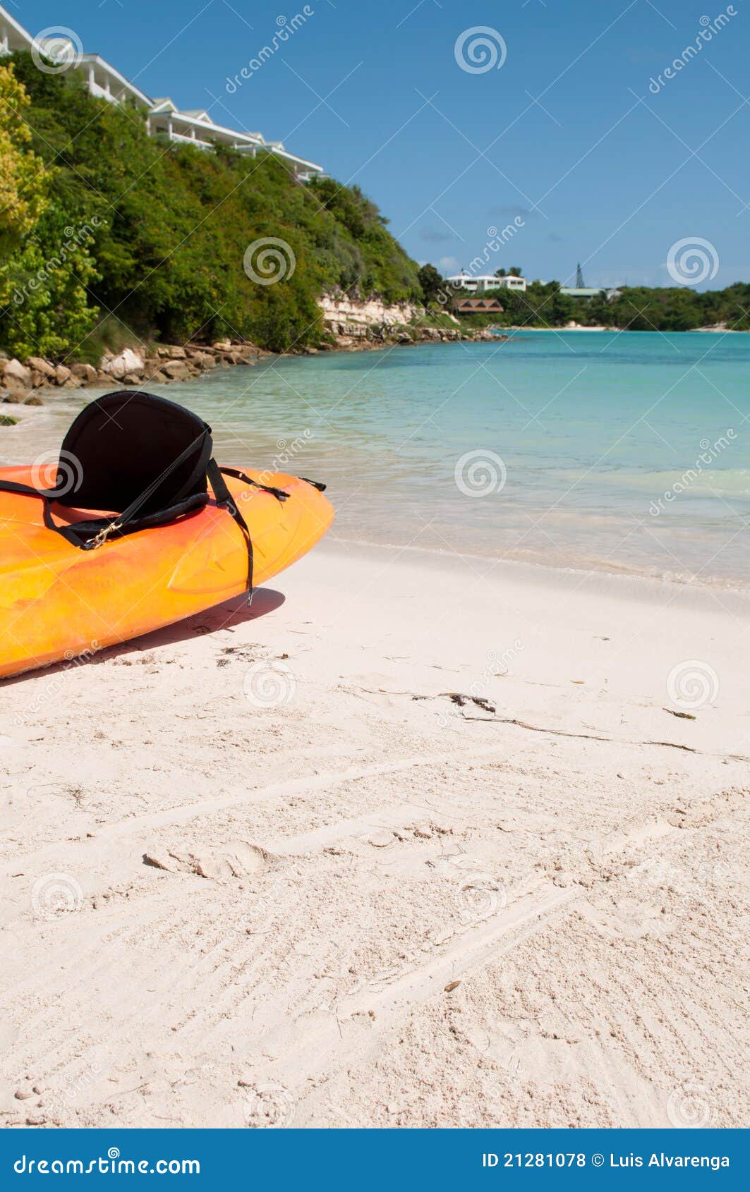 Kayak on beach stock photo. Image of holiday, outdoors - 21281078