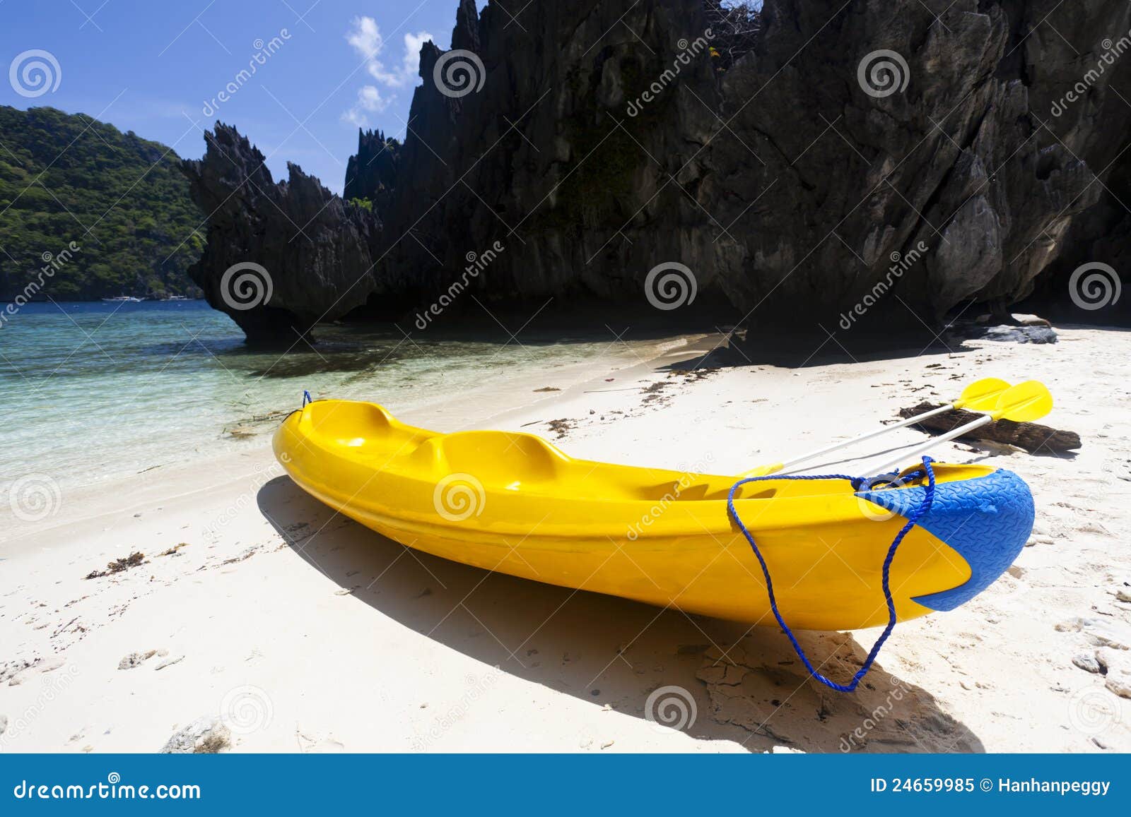 Kayak on the beach stock image. Image of canoeing, summer - 24659985