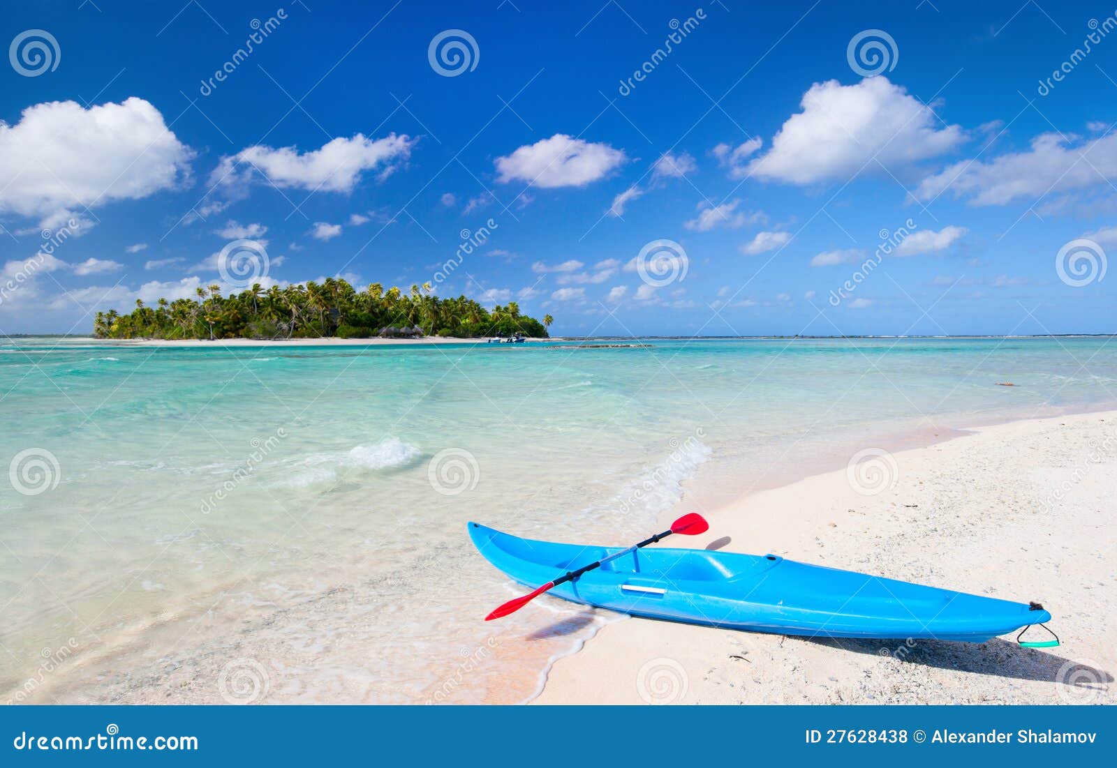 Kayak on a beach stock photo. Image of turquoise, tropical - 27628438