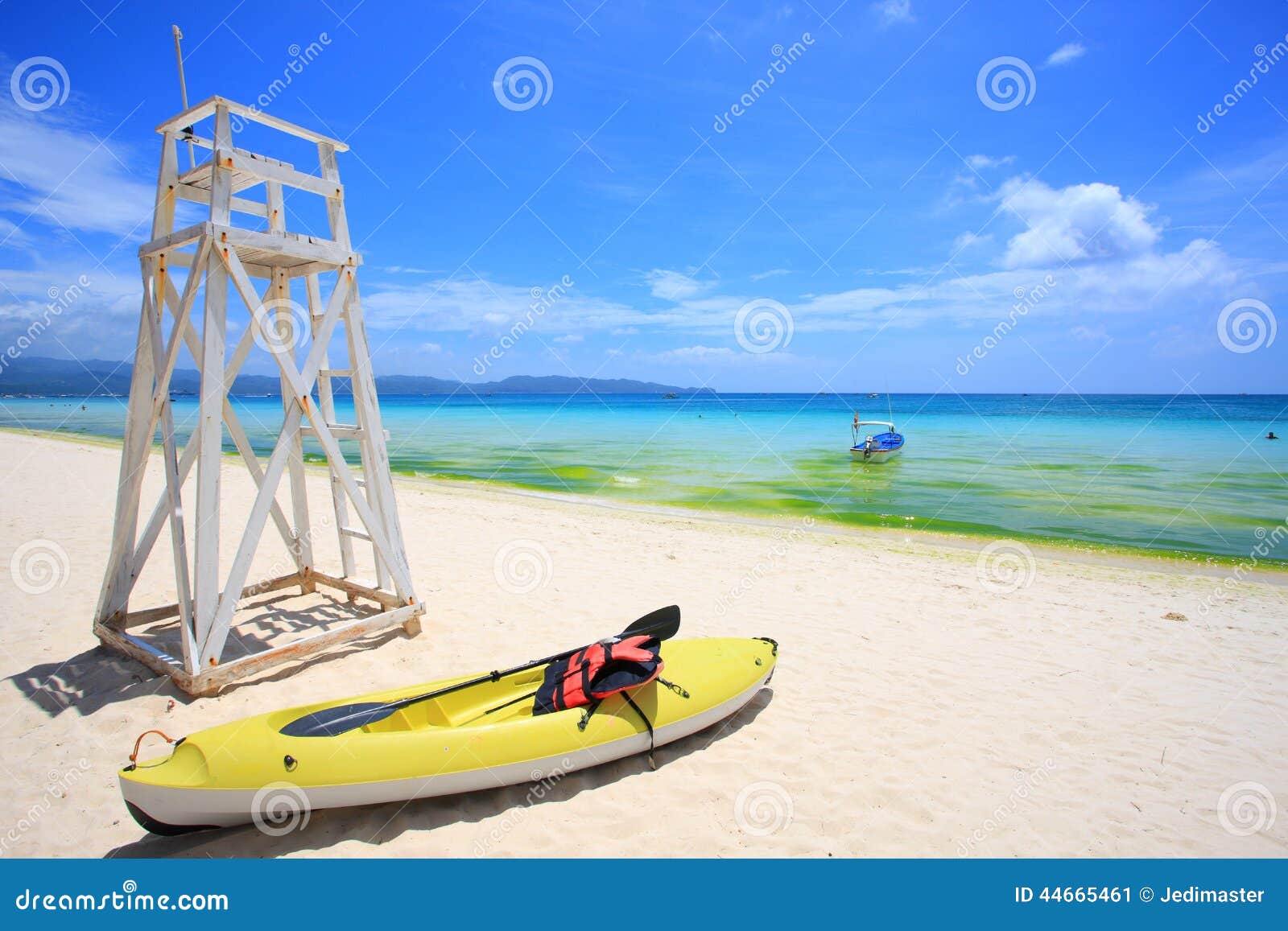 Kayak on the beach stock image. Image of summer, life - 44665461