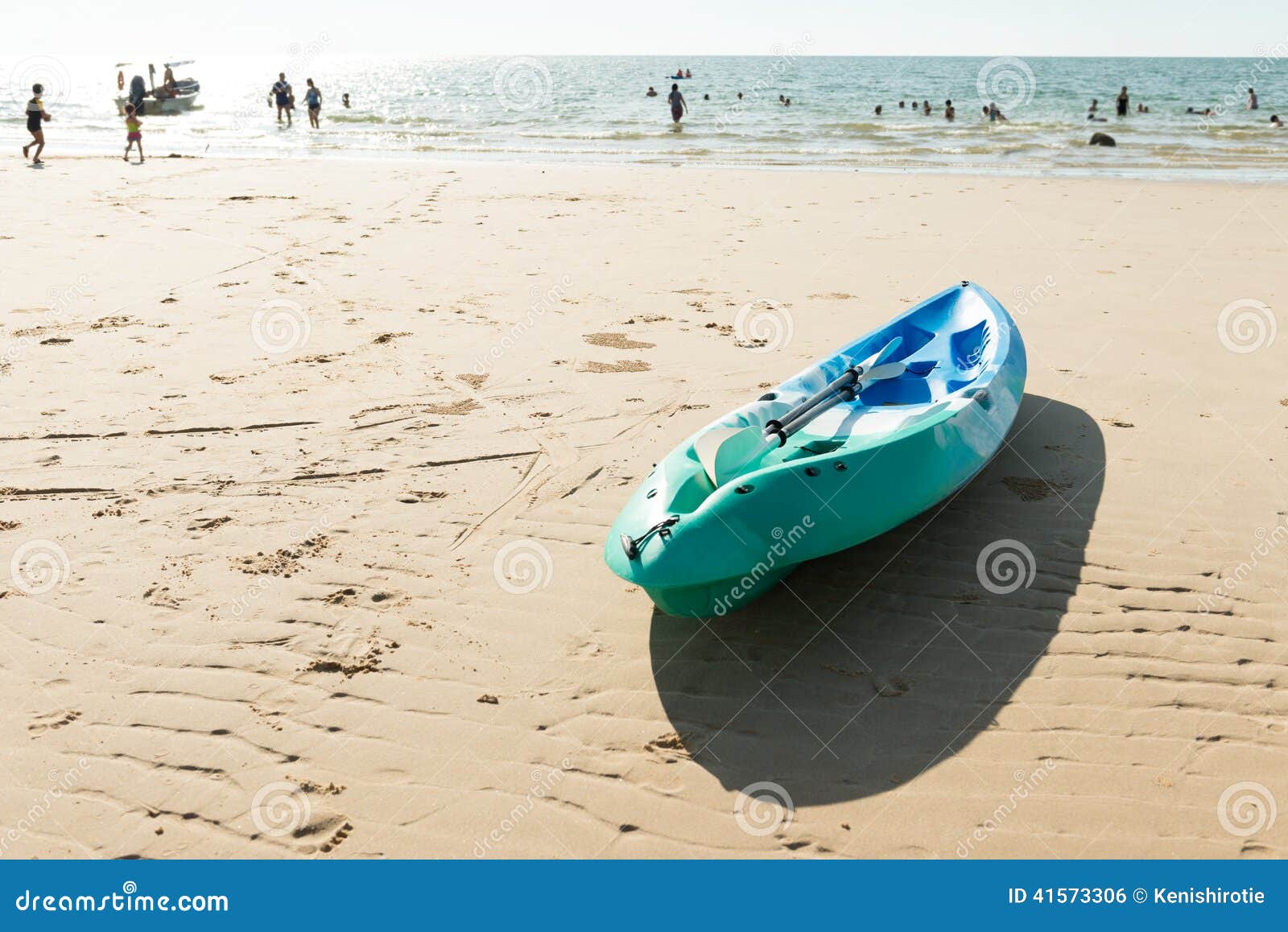Kayak on beach stock photo. Image of summer, relax, outdoor - 41573306