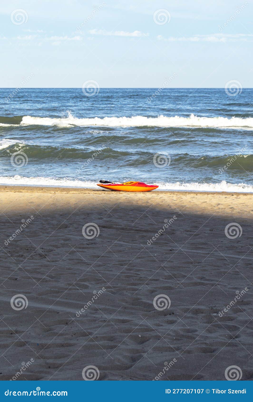Kayak in the beach stock image. Image of sports, surfboard - 277207107
