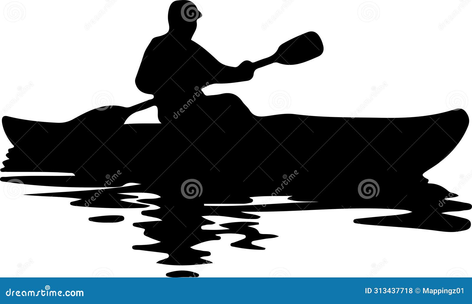 Kayak Silhouettes, Canoe Silhouette, Woman Kayaking Silhouette ...