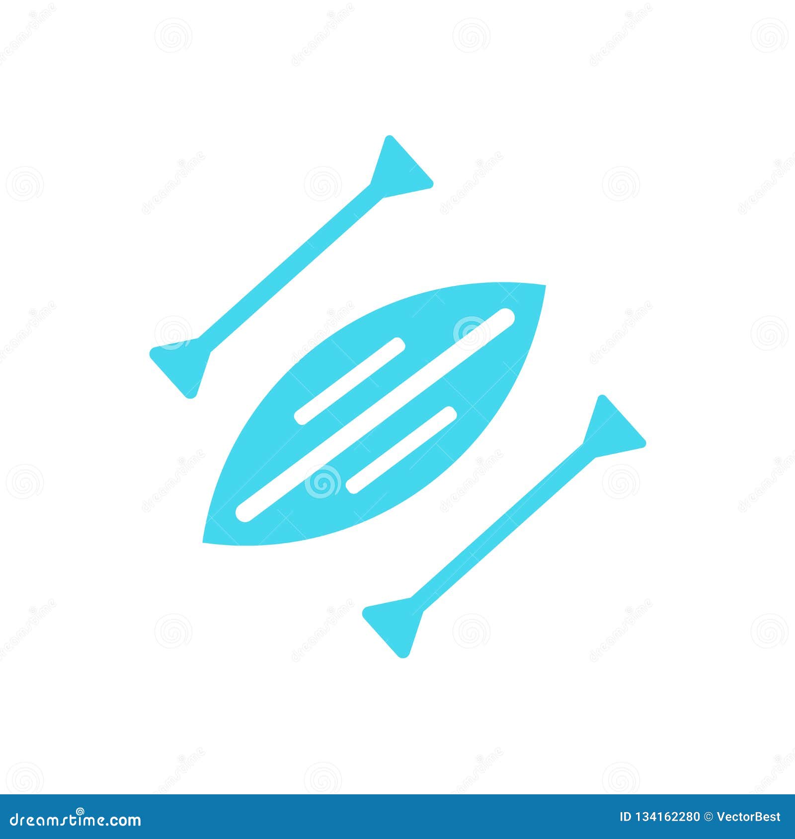 Kayak Icon Vector Sign and Symbol Isolated on White Background Stock ...