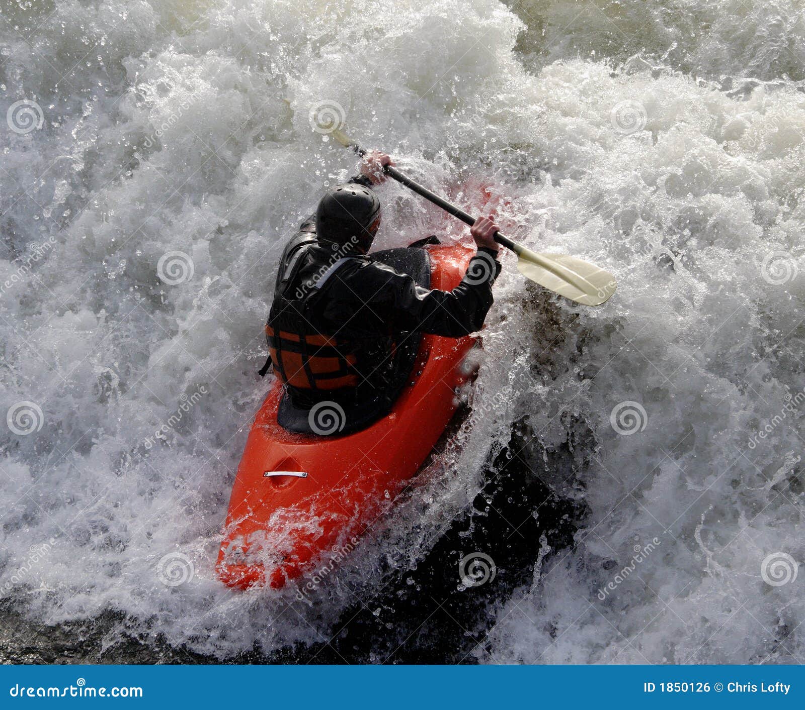 Kayak on the Rapids stock photo. Image of froth, floating - 1850126