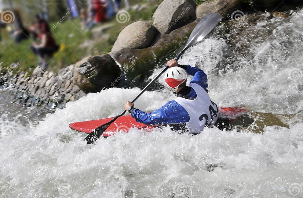 Kayak on the rapids stock photo. Image of currents, canoeing - 5015620