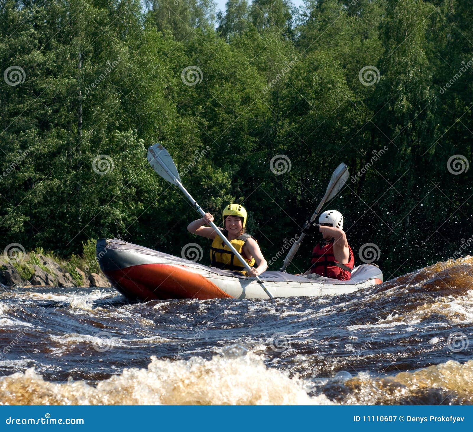 Kayak on river stock image. Image of pursuit, activity - 11110607