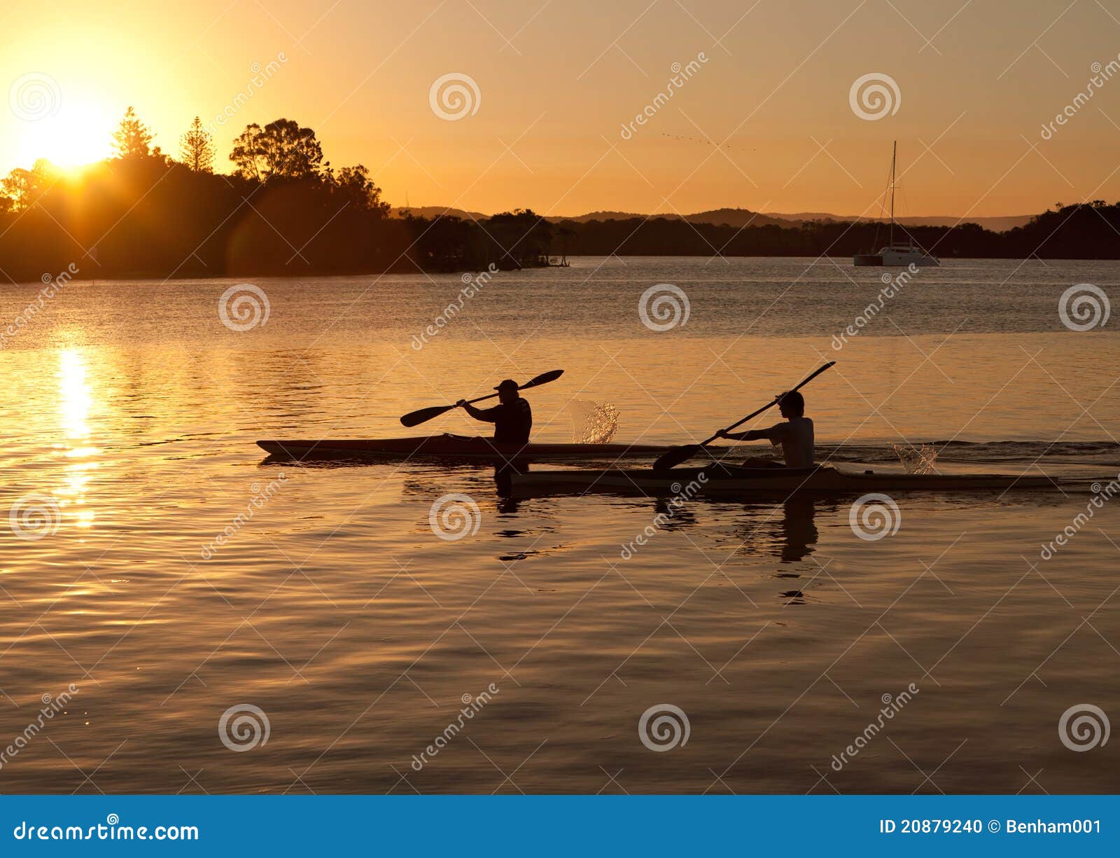 Kayak Silhouette Stock Photography | CartoonDealer.com #20879240