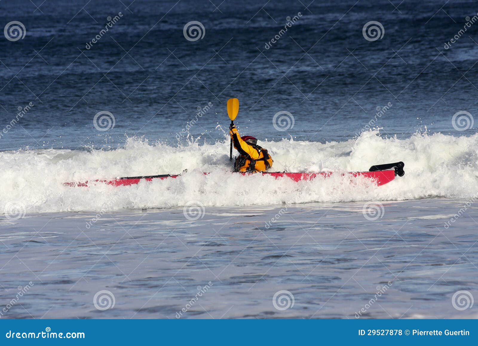 Kayak surfing stock photo. Image of kayaking, energy - 29527878