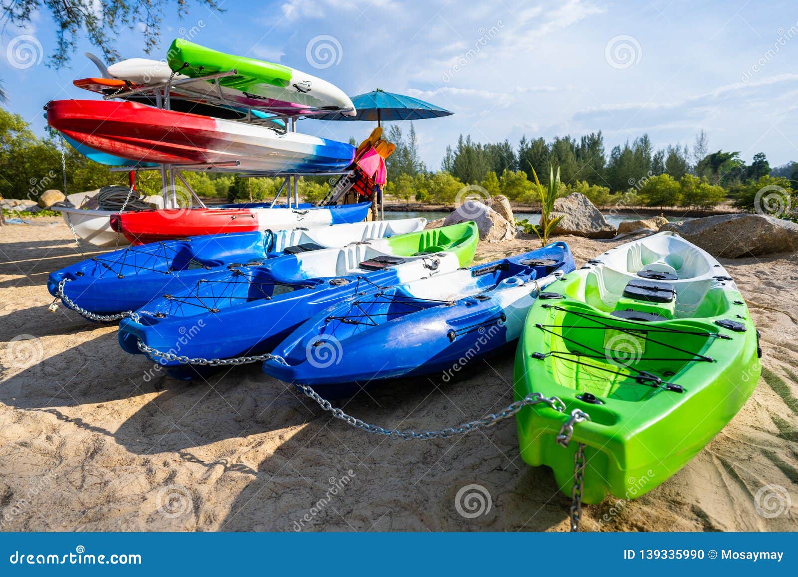 Kayak for Travel and Activity in Resort Editorial Image - Image of ...