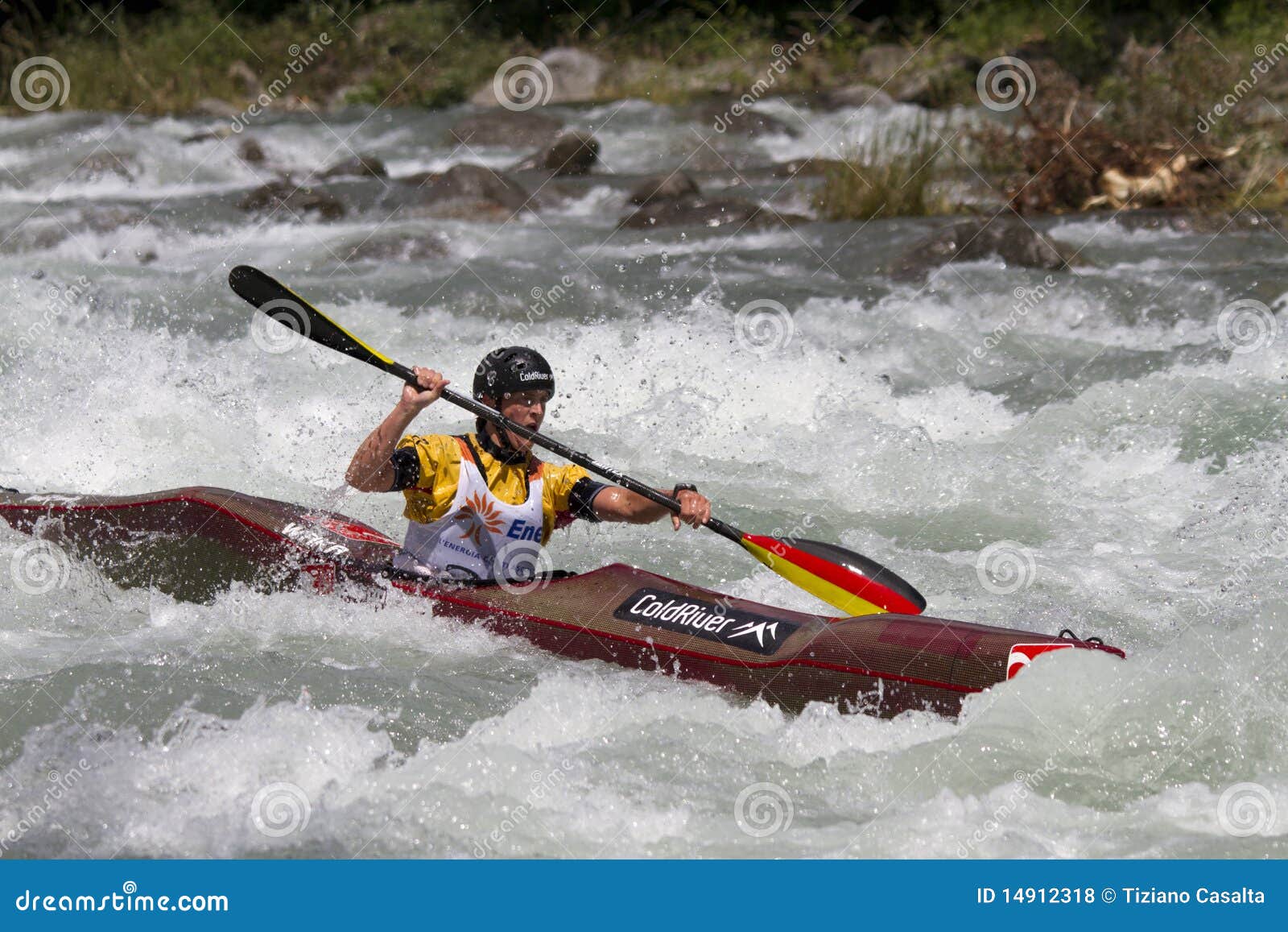Kayak women editorial stock photo. Image of helmet, fast - 14912318