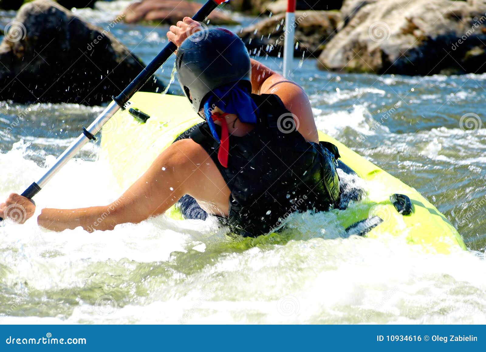 Kayaker stock photo. Image of swift, raft, leisure, outdoor - 10934616
