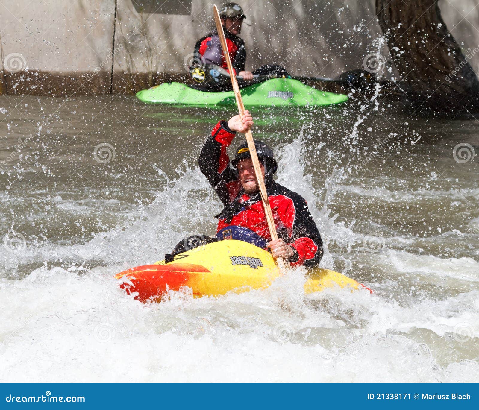 Kayaker editorial photo. Image of loop, challenge, competition - 21338171