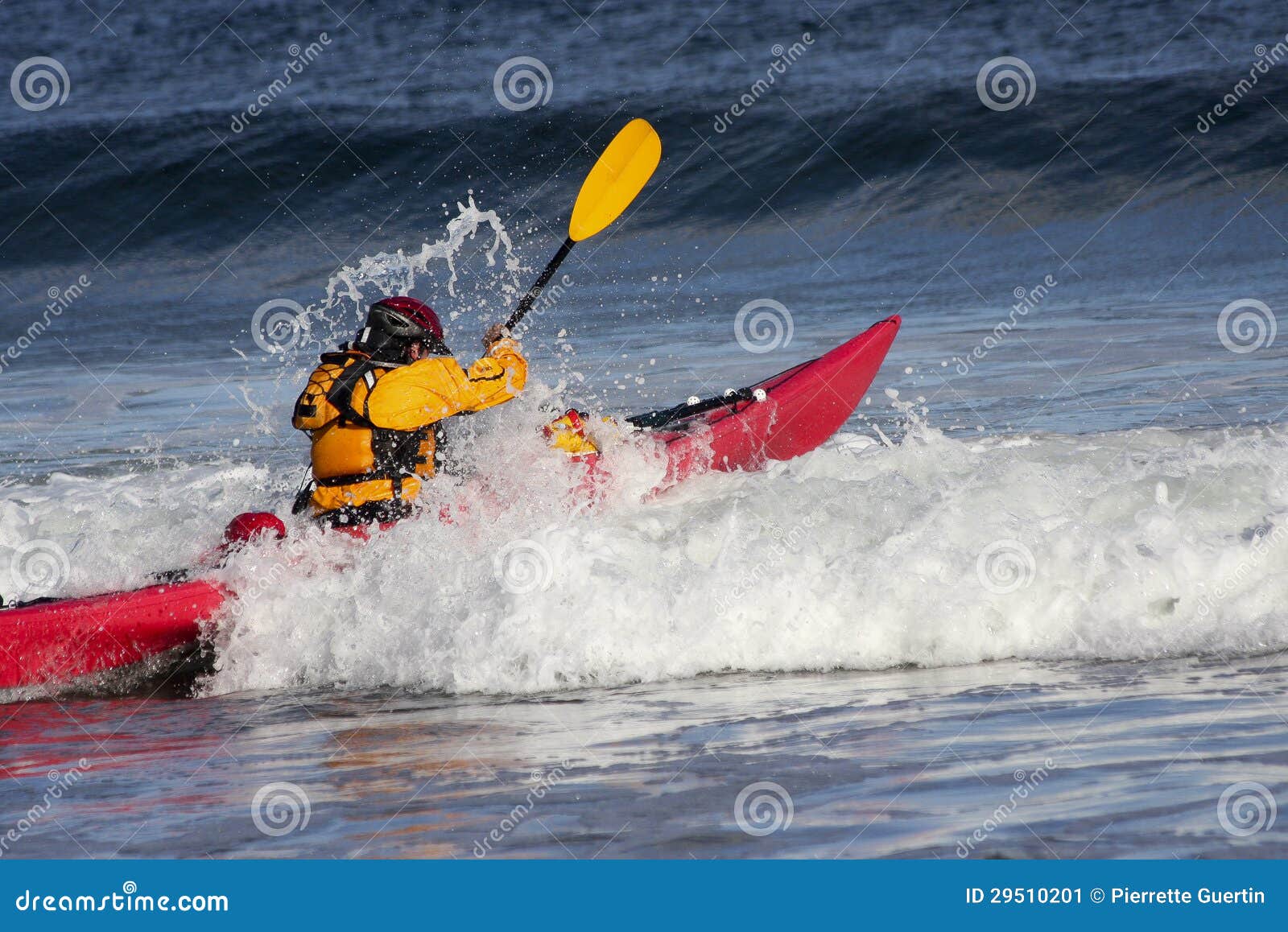 Kayaker Action Fighting Wave Kayak Stock Photos - Free & Royalty-Free ...