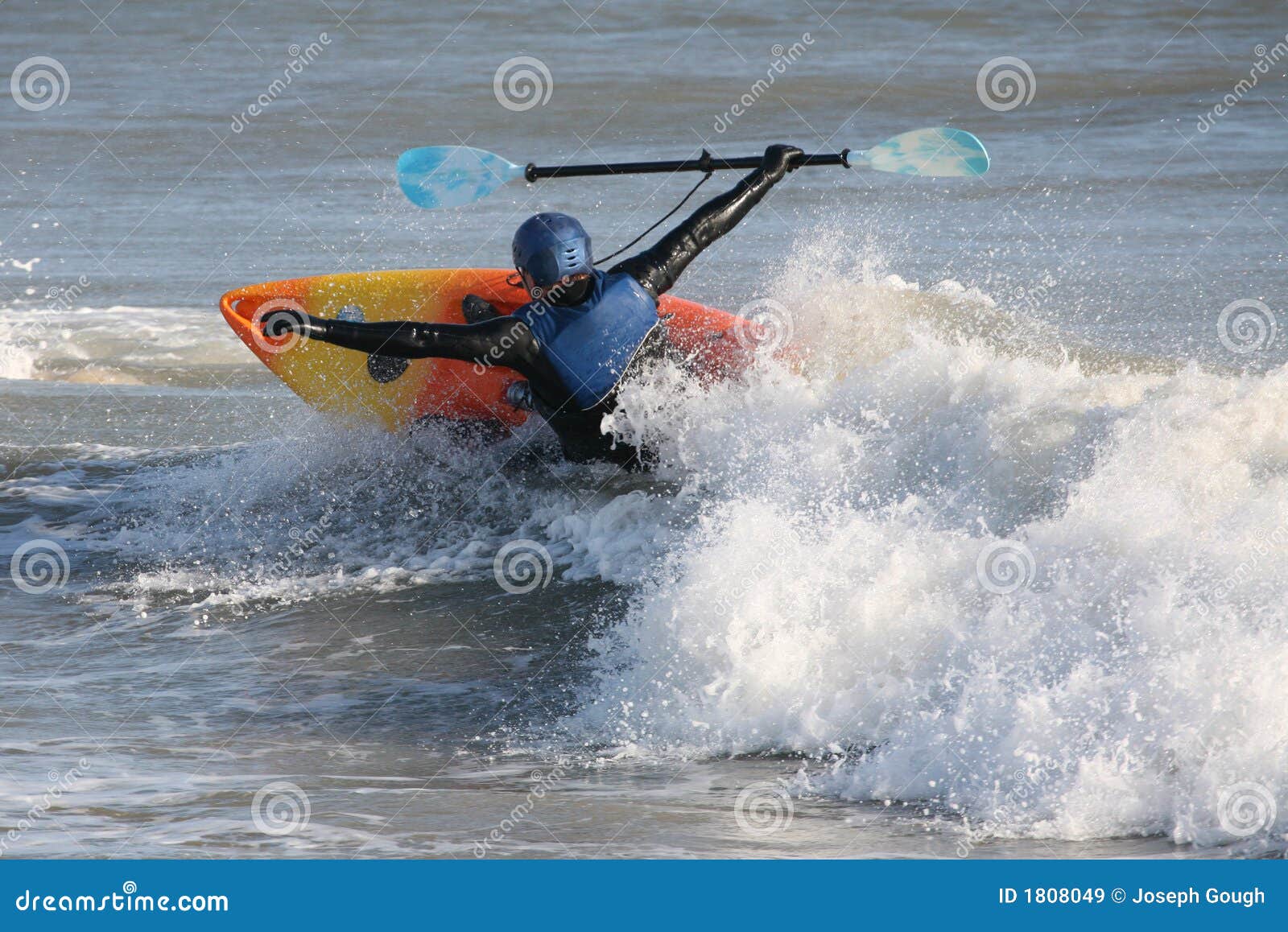 Kayaker Capsizing stock image. Image of outstretched, leisure - 1808049