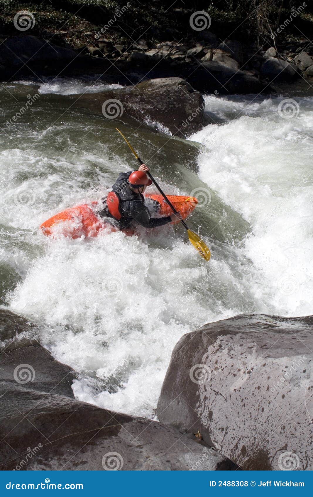 Kayaker on Cheoah River stock photo. Image of national - 2488308