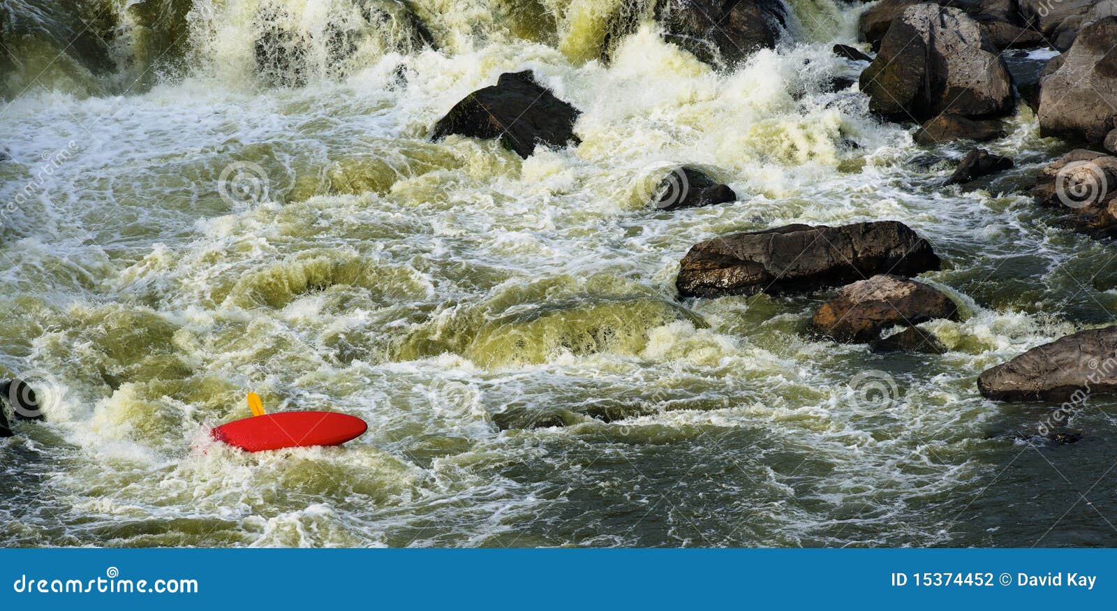 Kayaker in rushing water stock photo. Image of stream - 15374452