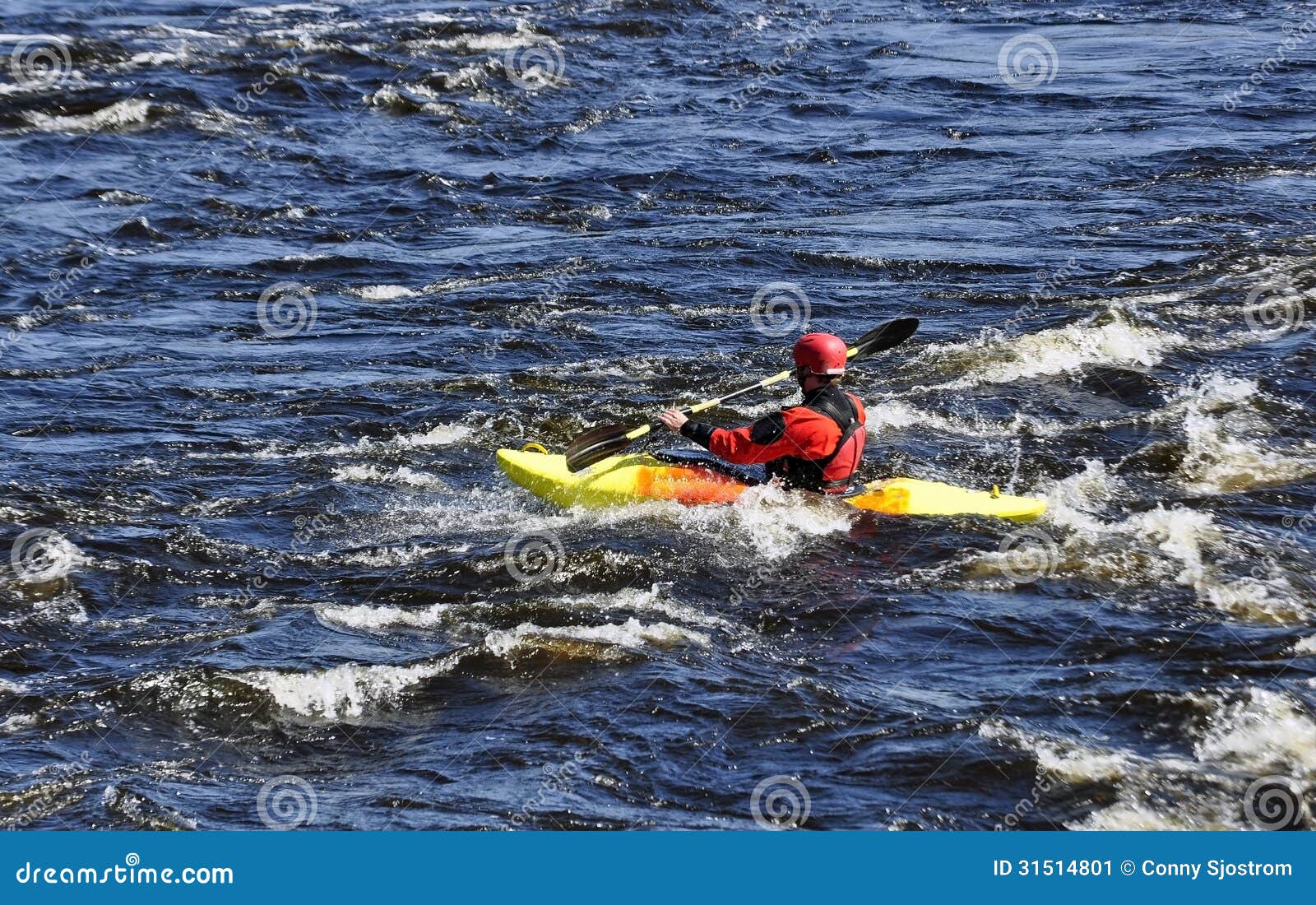 Kayaker stock image. Image of boat, kayaking, gear, paddling - 31514801