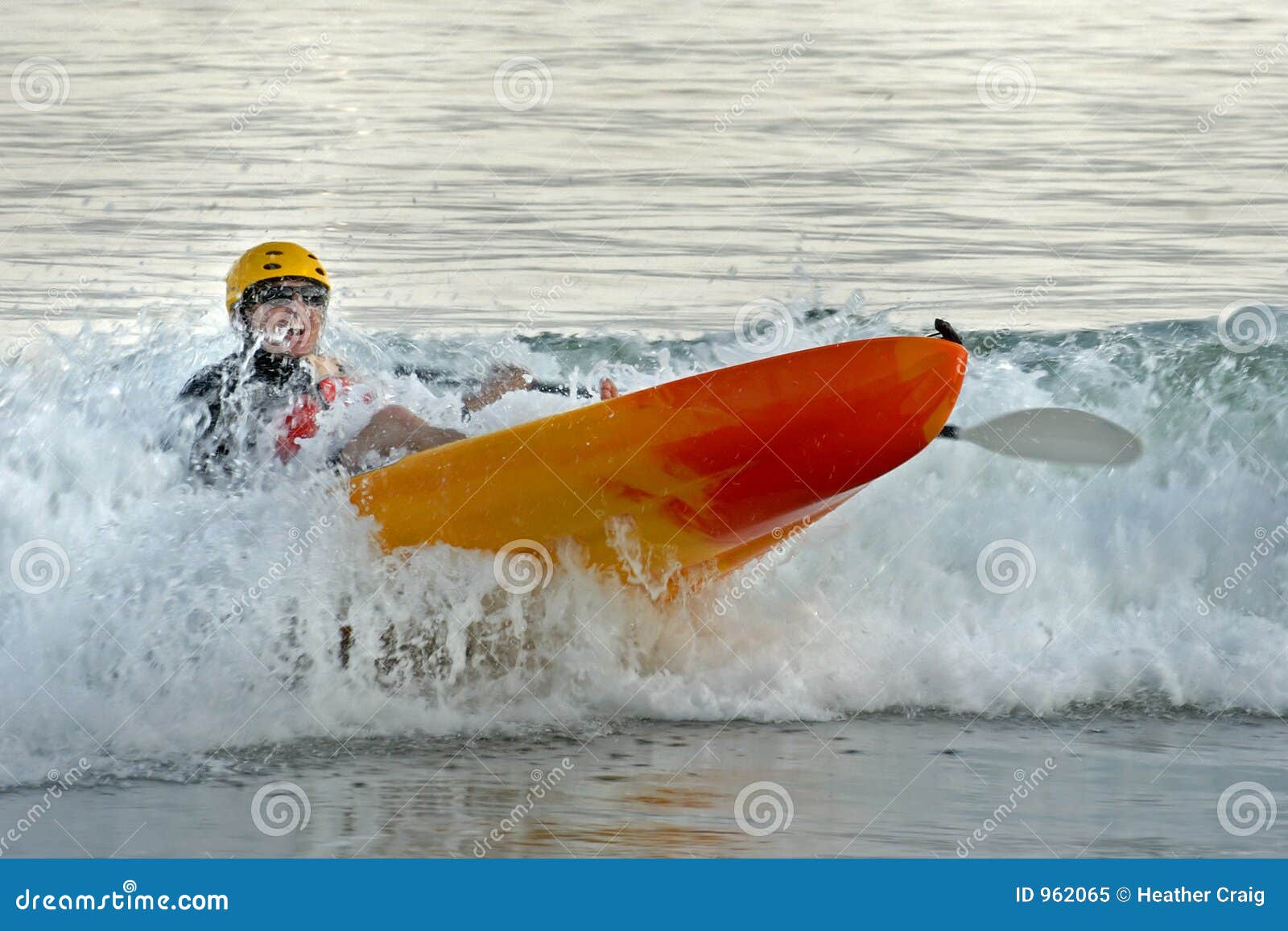 Kayaker in the Surf stock image. Image of recreation, kayak - 962065