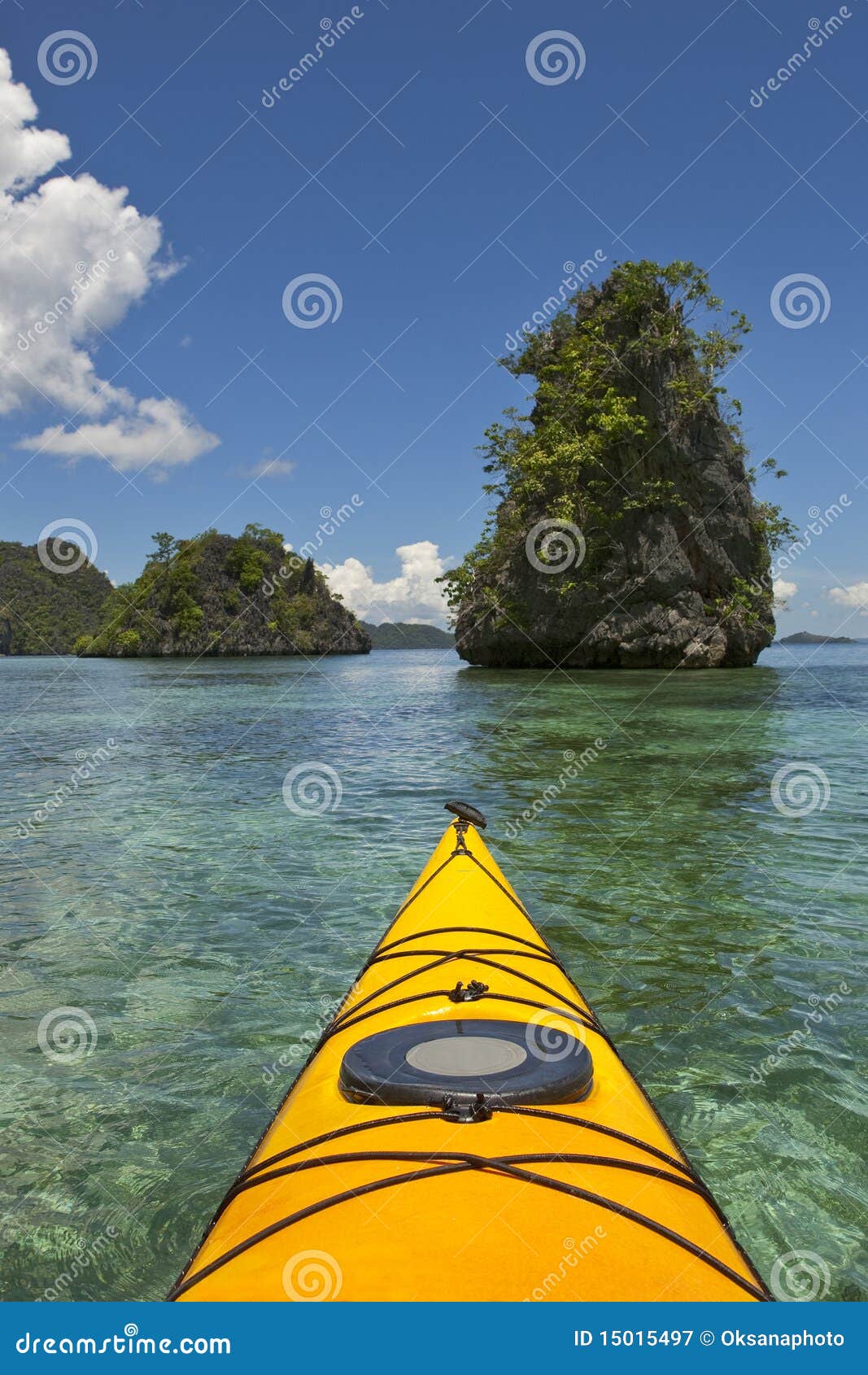 Kayaking stock image. Image of yellow, kayak, summer - 15015497