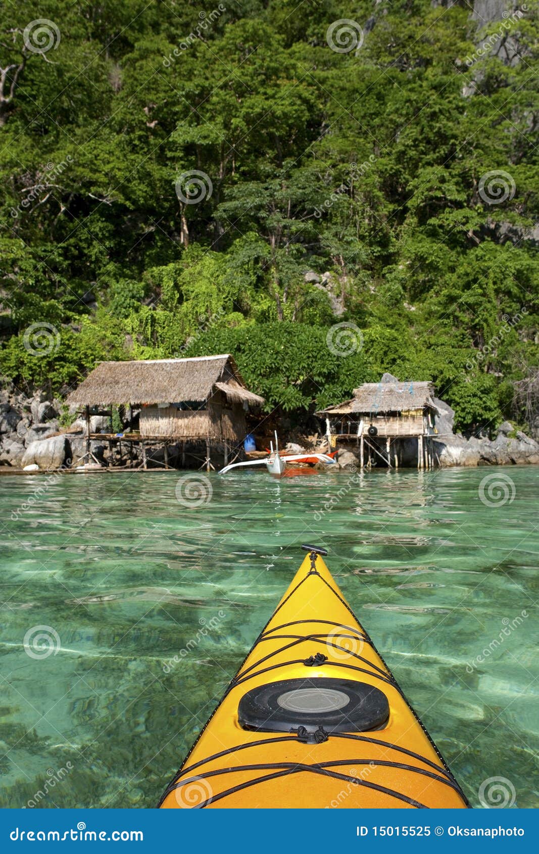 Kayaking stock image. Image of philippines, limestone - 15015525