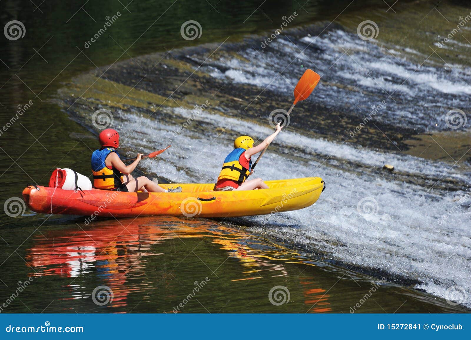 Kayaking stock image. Image of speed, water, nature, kayak - 15272841