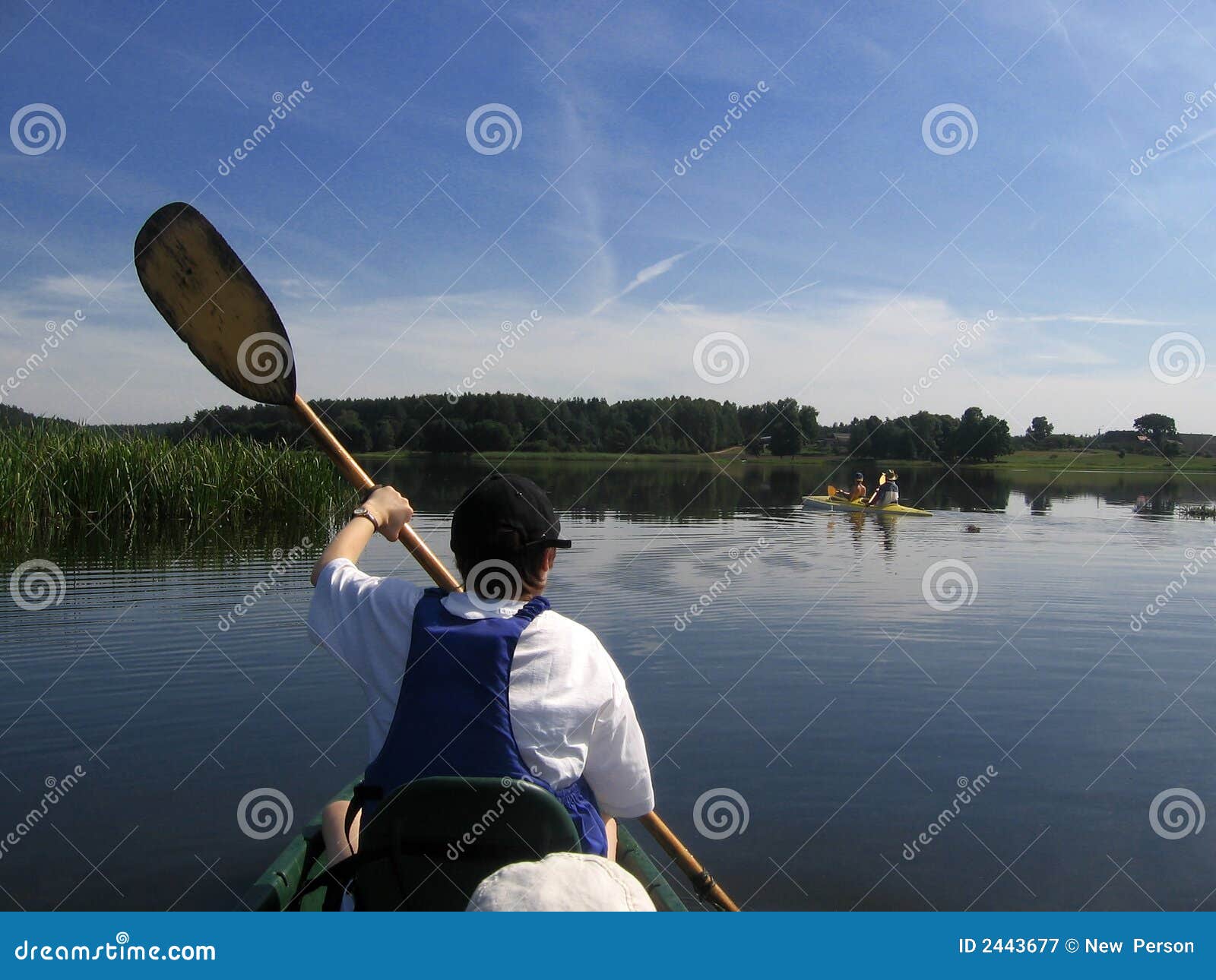 Kayaking stock image. Image of vacation, canoeing, wilderness - 2443677