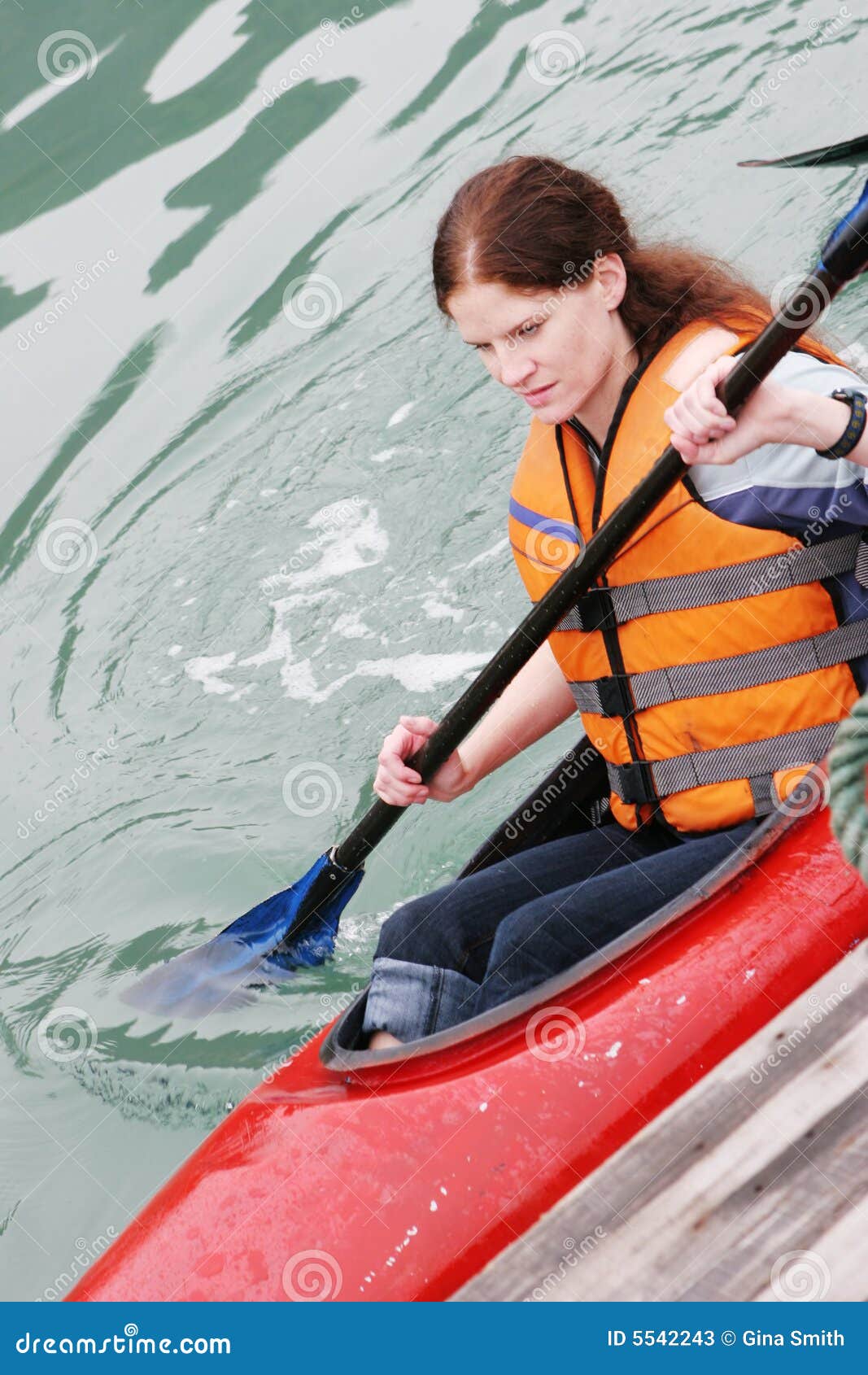 Kayaking stock image. Image of canoe, coast, expression - 5542243