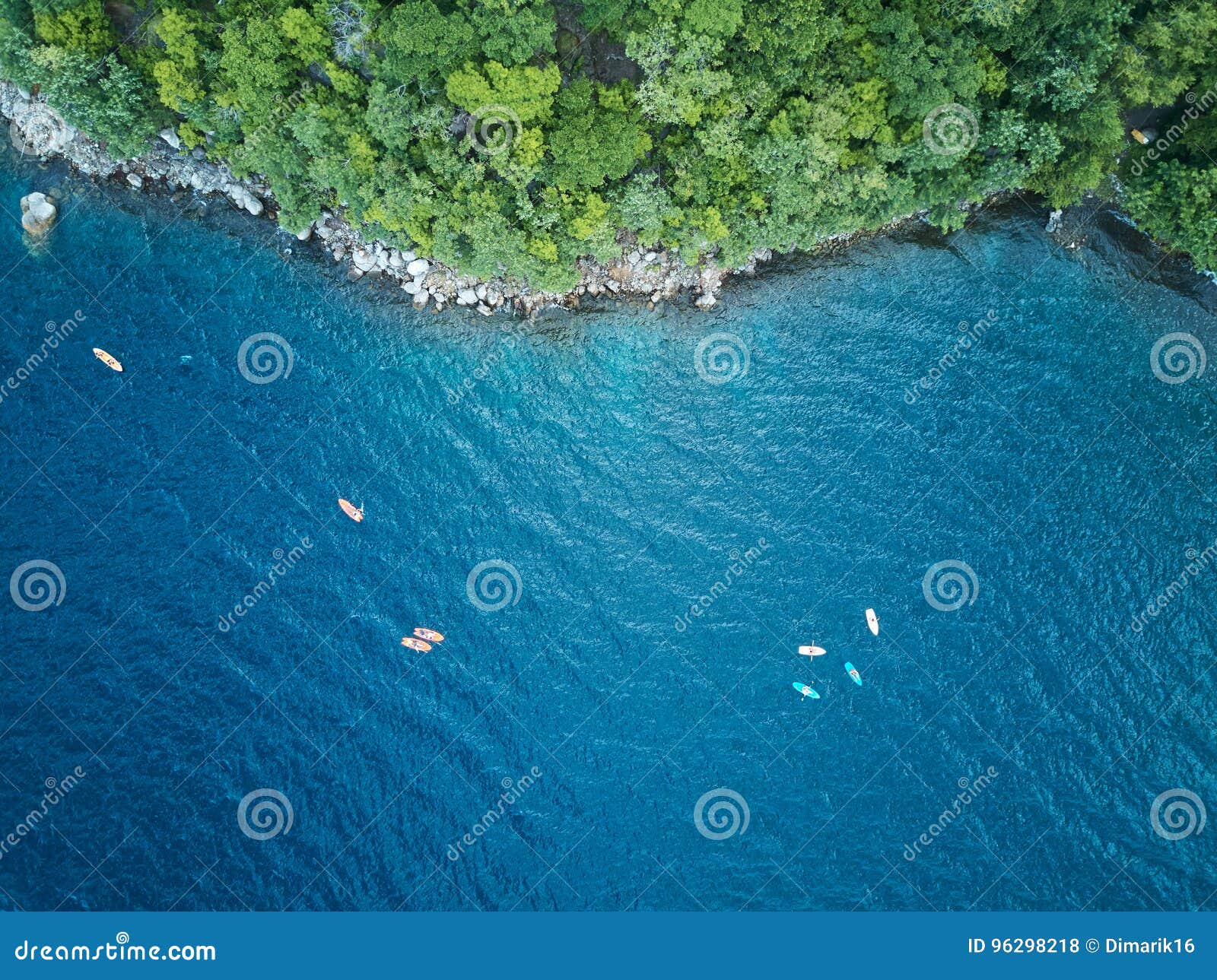 Kayaking Adventure Above View Stock Photo - Image of summer, kayak ...