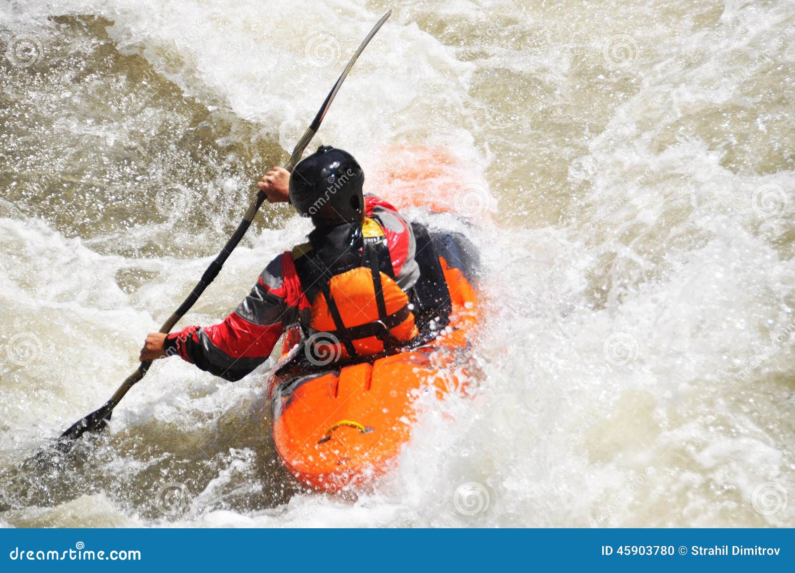 Kayaking As Extreme and Fun Sport Stock Photo - Image of single, kayak ...
