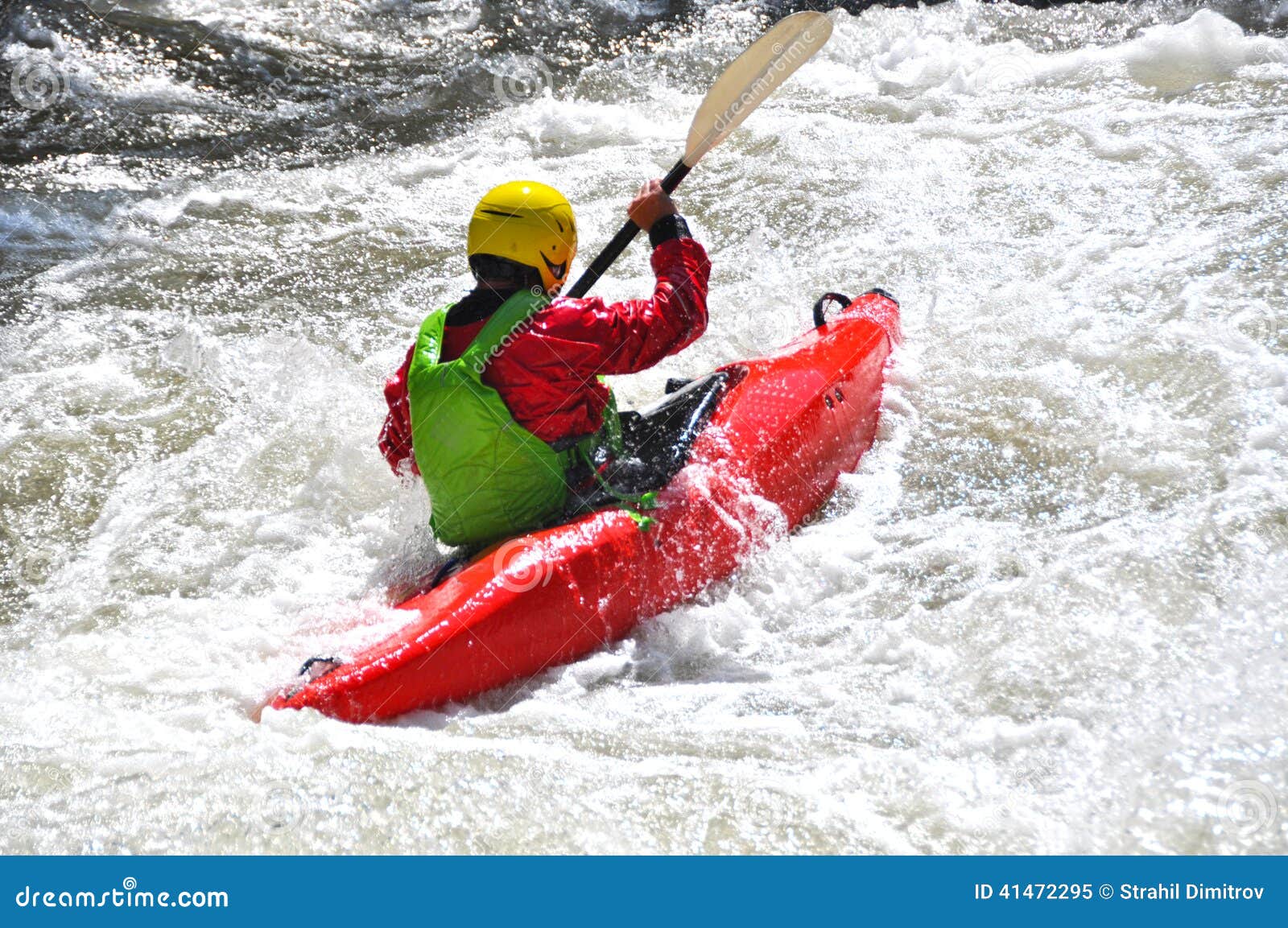 Kayaking As Extreme and Fun Sport Stock Image - Image of raft, eskimo ...