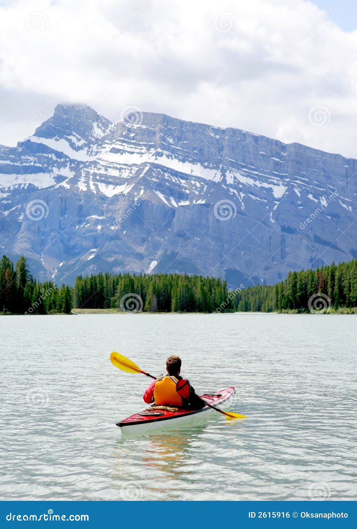 Kayaking in Banff stock photo. Image of banff, adventure - 2615916