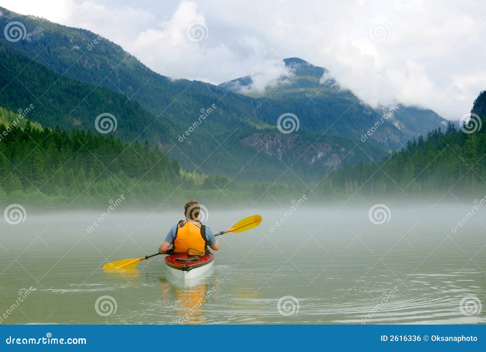 Kayaking in Banff stock photo. Image of nature, kayak - 2616336