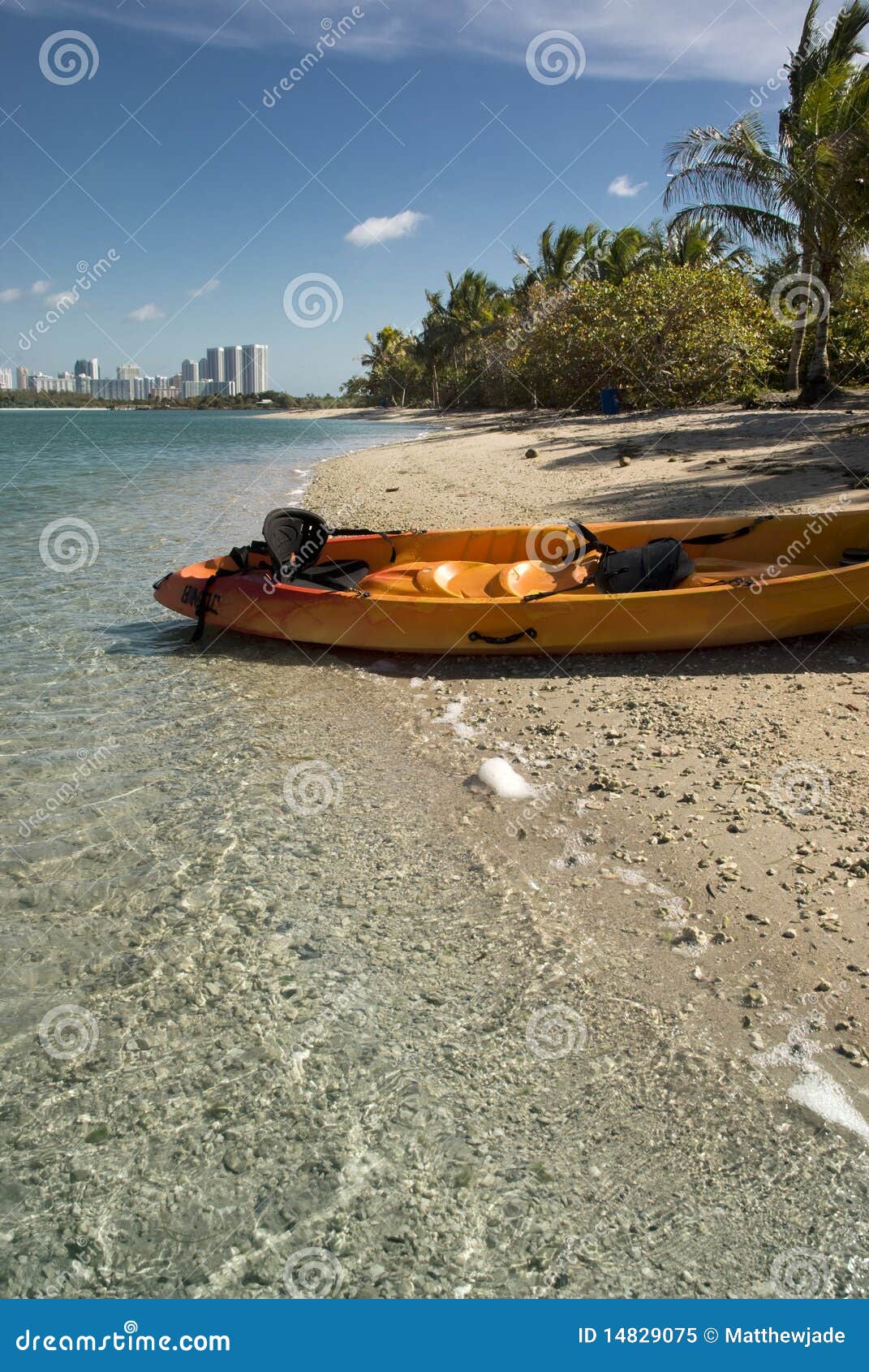 Kayaking in Biscayne Bay stock image. Image of equipment - 14829075