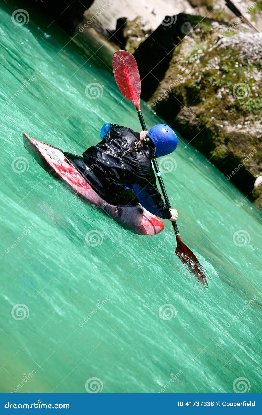 Kayaking on river stock photo. Image of adrenaline, water - 41737338