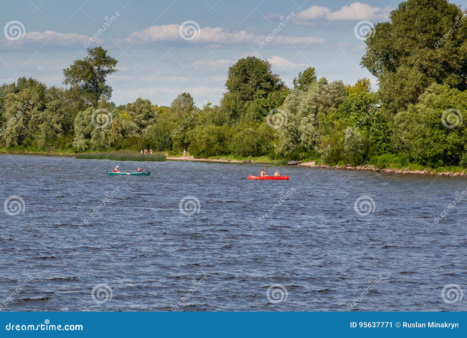 Kayaking on the River in Clear Weather Editorial Photo - Image of ...