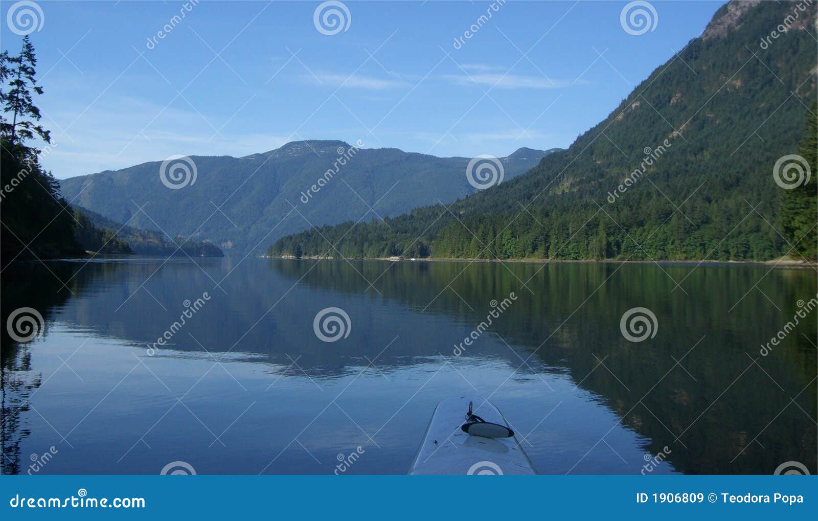 Kayaking -Sechelt Inlet stock image. Image of camping - 1906809