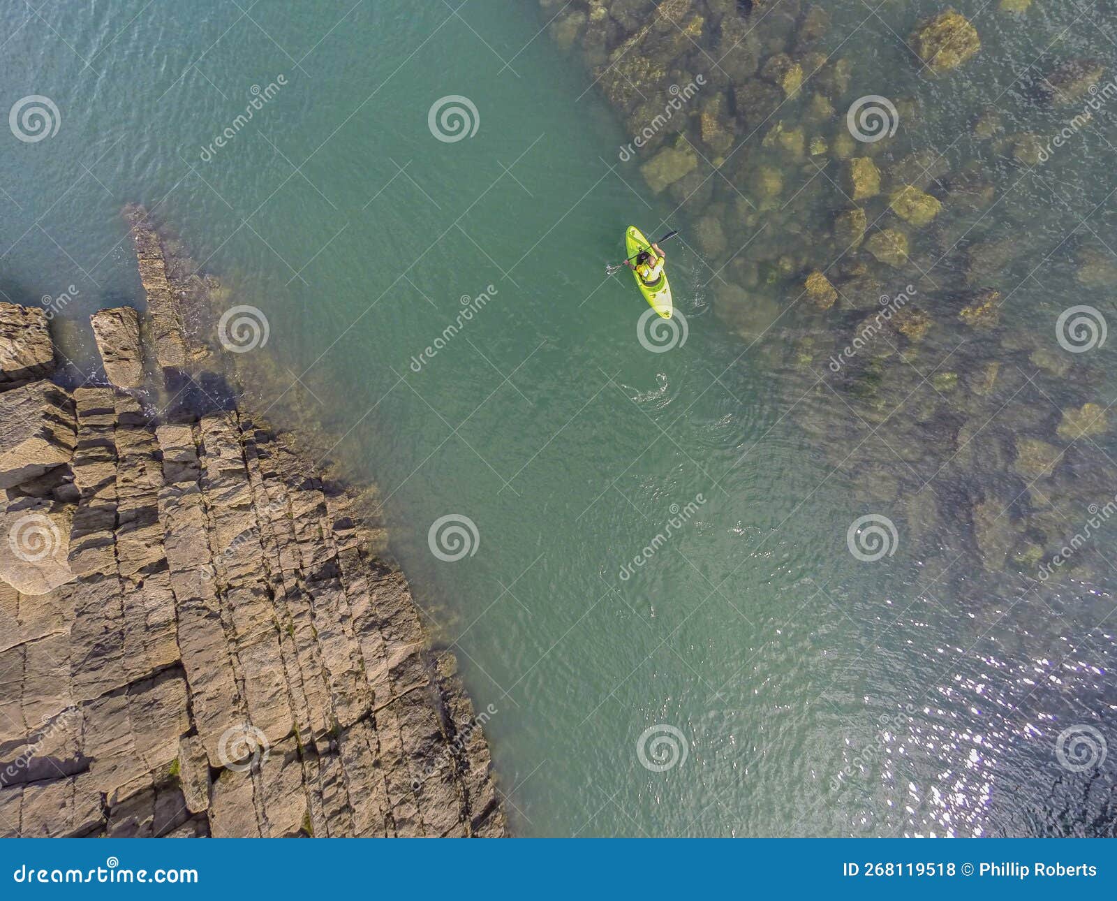 Kayaking at Stackpole Quay, Pembrokeshire, Wales, Uk Stock Photo ...