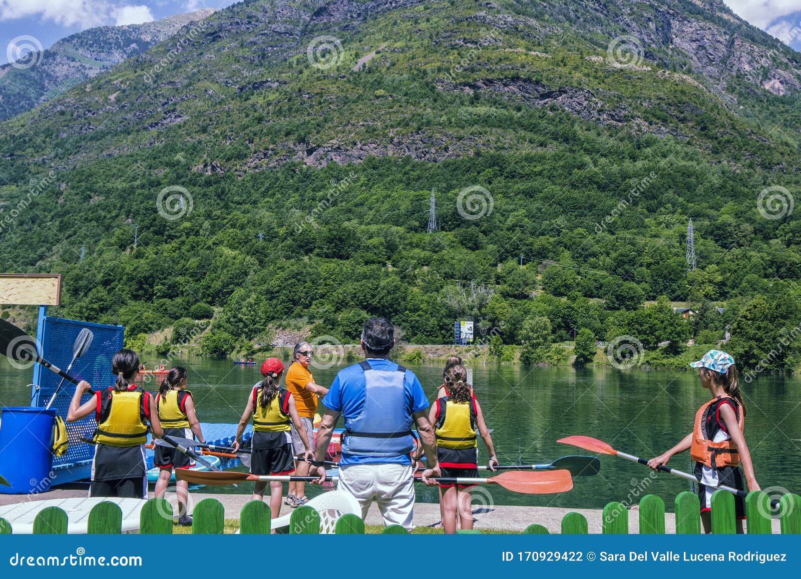 Kayaking Students on Lake Huesca, Spain Editorial Photography - Image ...