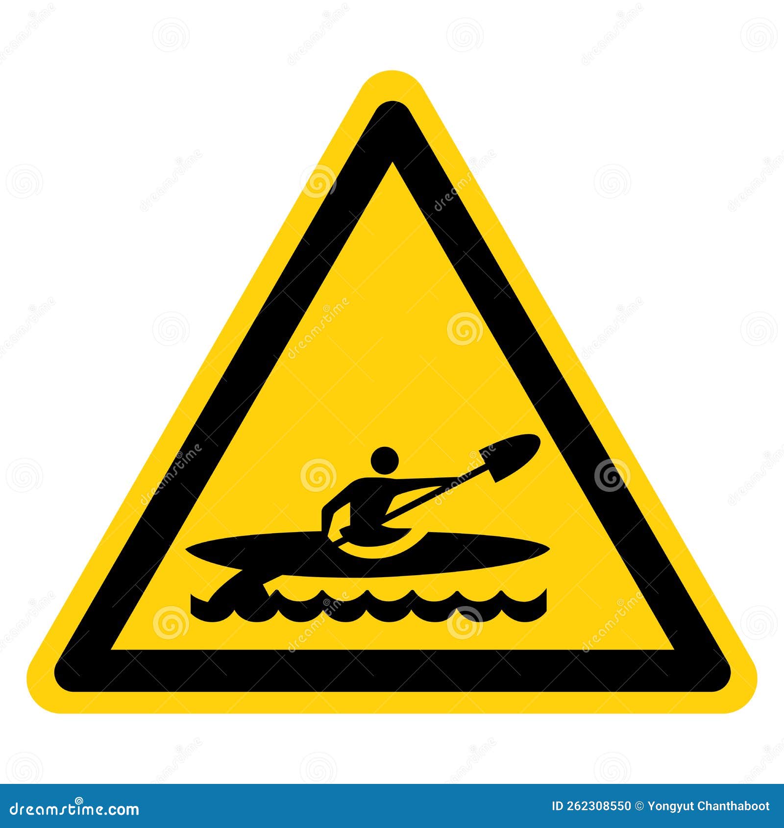Kayaking Symbol Sign, Vector Illustration, Isolate on White Background ...