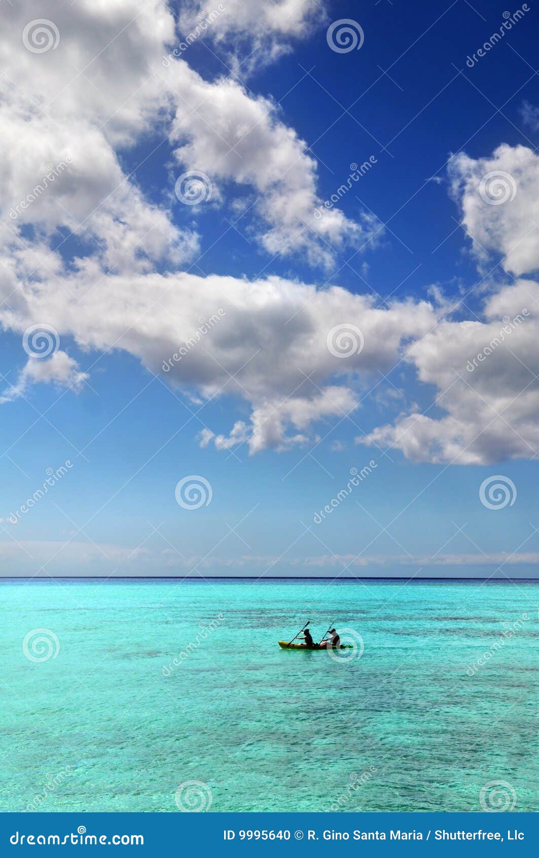 Kayaking in a Tropical Destination Stock Photo - Image of active, ocean ...