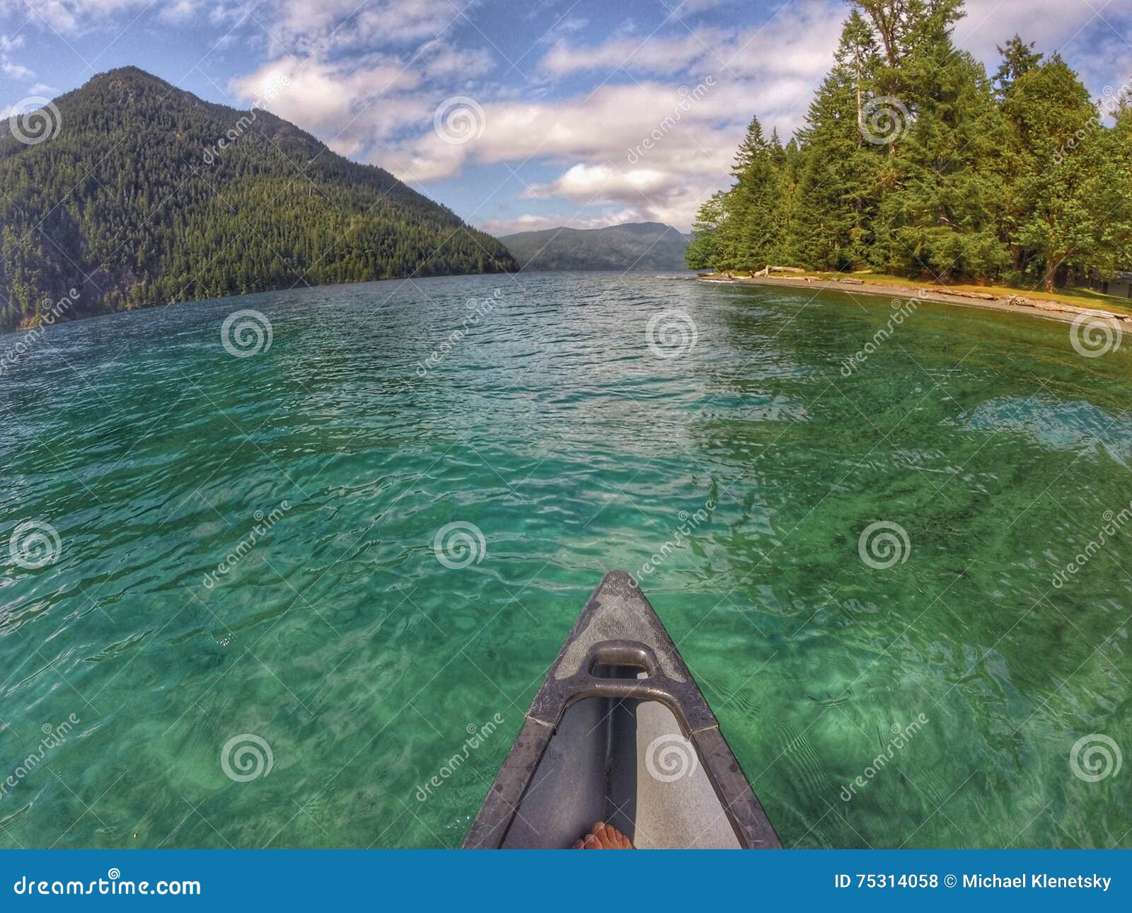 Kayaking stock photo. Image of lake, scenic, kayak, vacation - 75314058