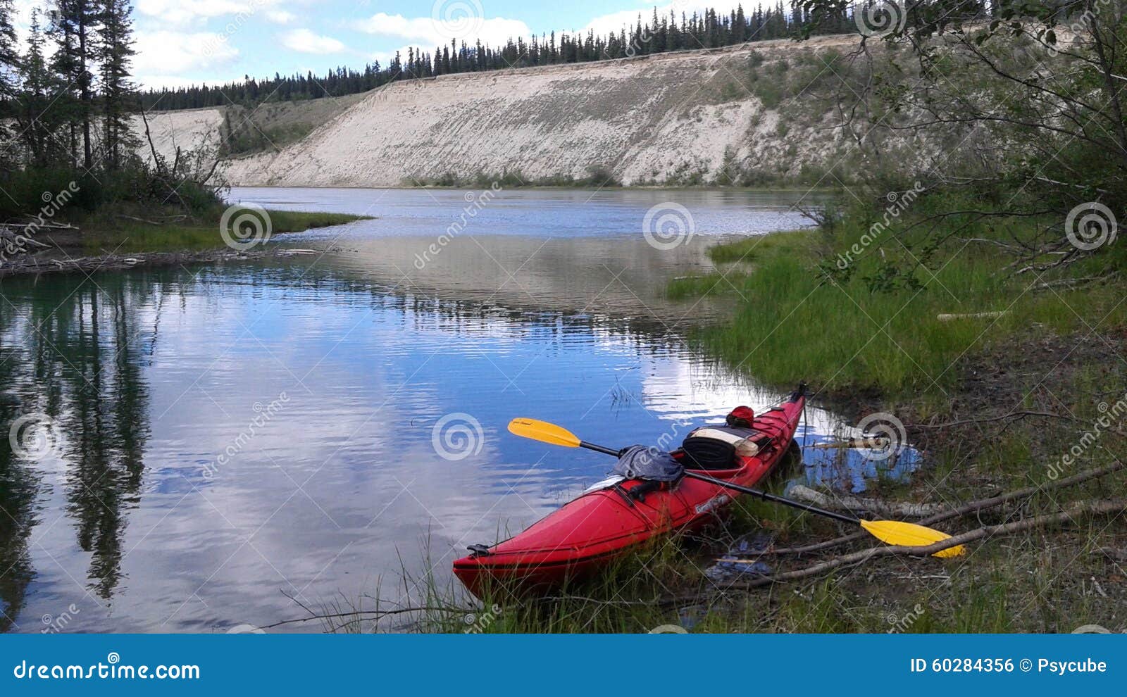 Kayaking on the Yukon River Stock Photo - Image of river, sports: 60284356